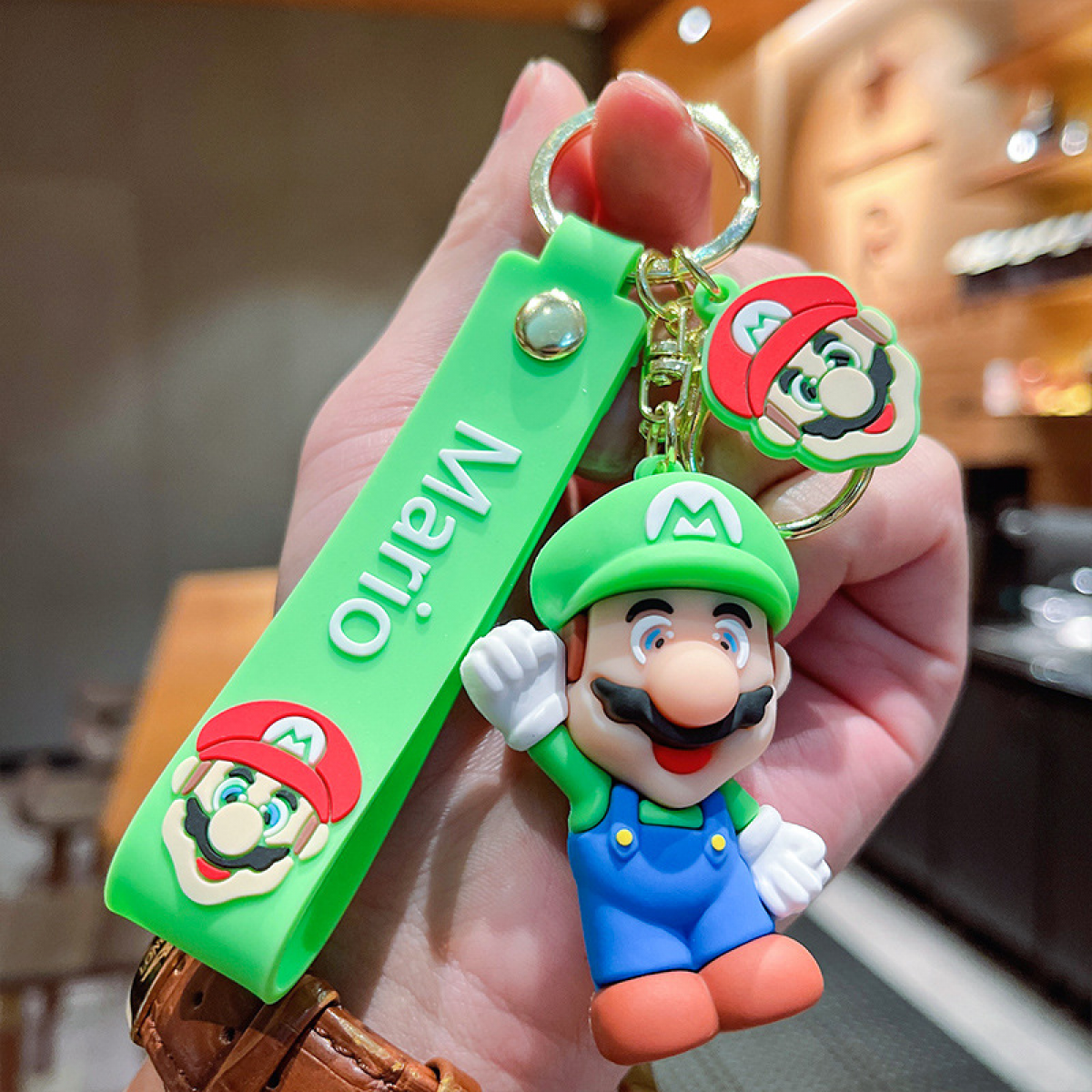 LISACANN Super Mario Cartoon Character Silicone Keychain - Cute ...