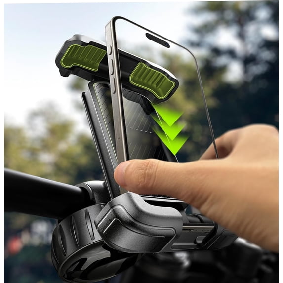LISEN Bike Phone Holder, [2024 Upgrade] Motorcycle Phone Mount, Bicycle ...