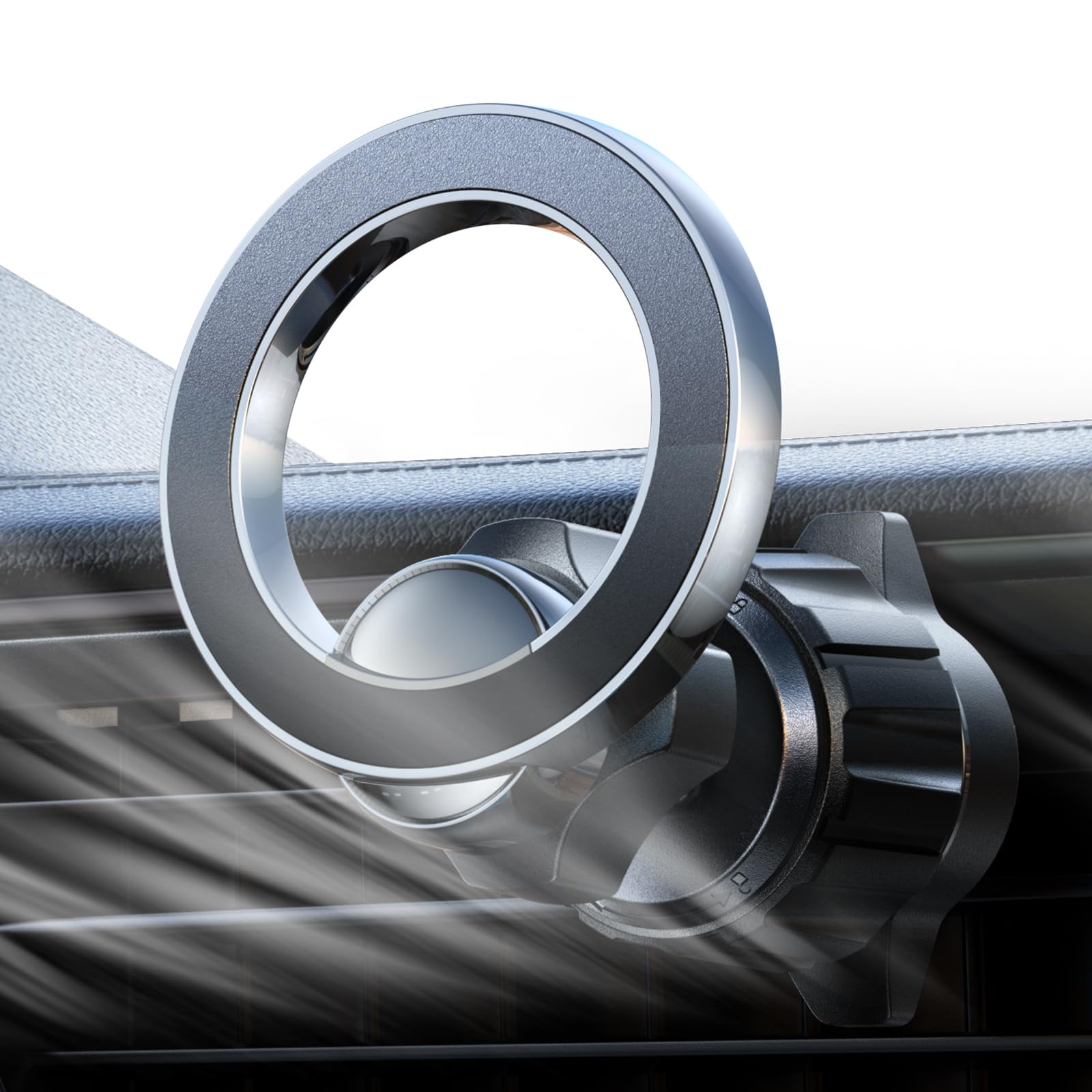 LISEN for MagSafe Car Mount for iPhone 16, 360Â° Rotation Magnetic Phone Holder for Car, Hands ...