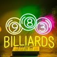 LISIGNVE Billiards Neon Sign Pool Balls Neon Light Wall Decor Dimmable ...