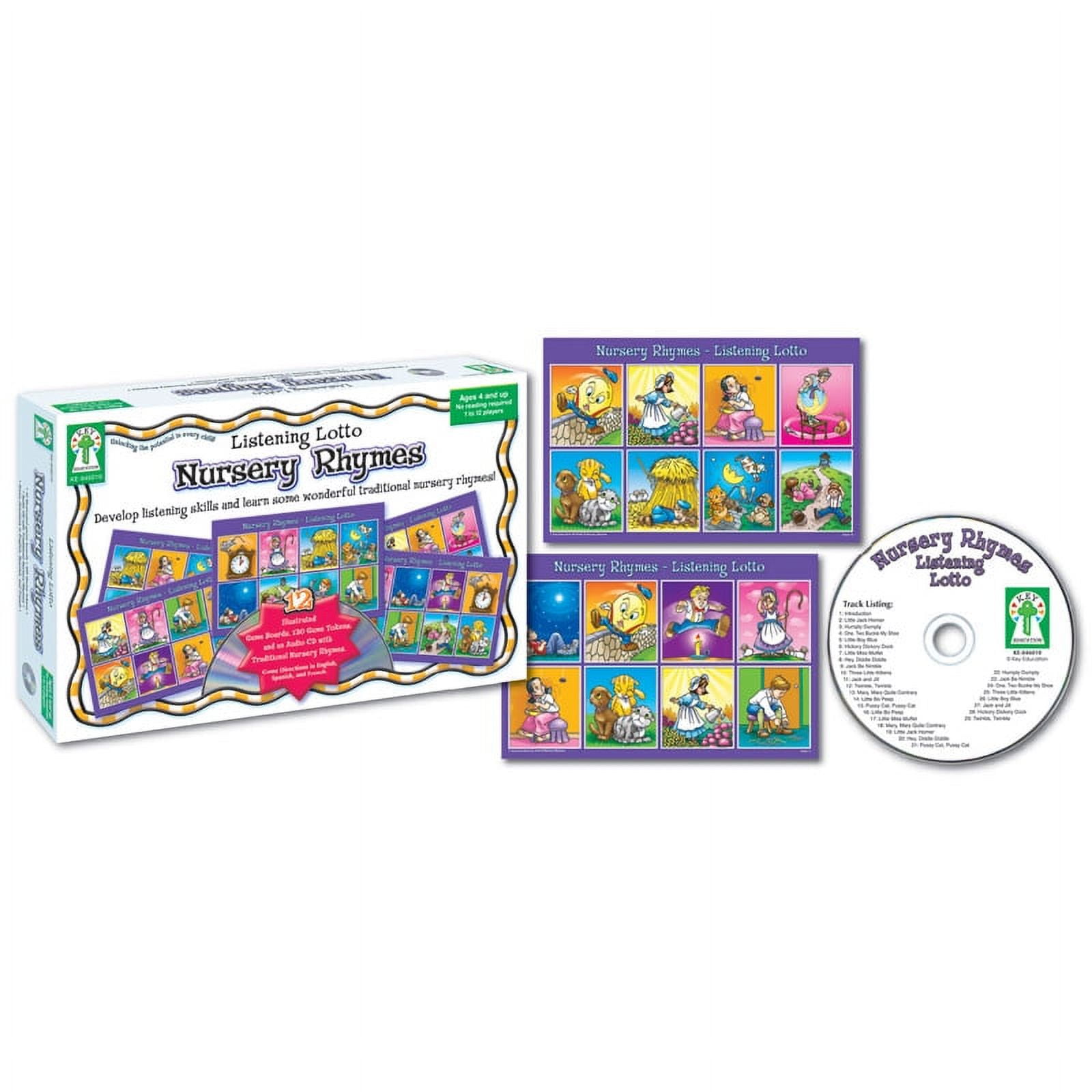 CARSON DELLOSA KE-846010 LISTENING LOTTO NURSERY RHYMES - Walmart.com