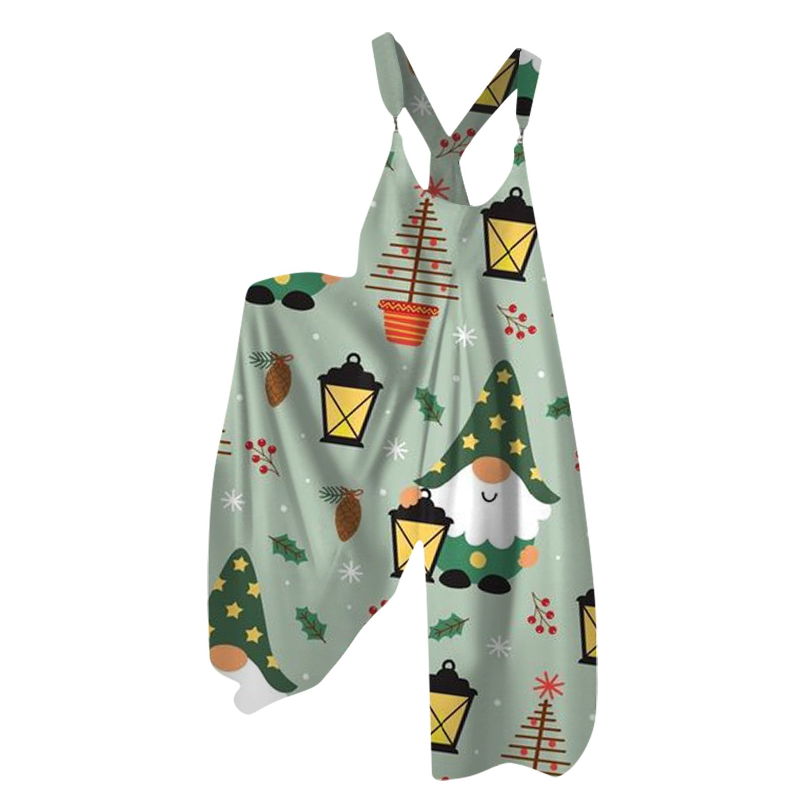 LISTHA Christmas Overalls Women One Piece Christmas Graphic Jumpsuit ...