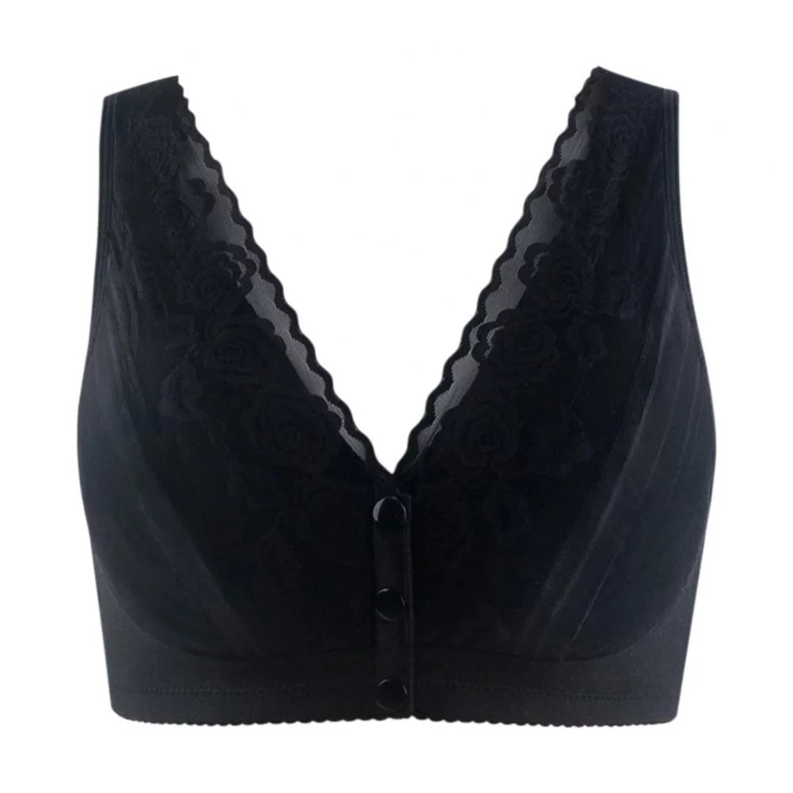 LISTHA Daisy Bras for Older Women, Comfortable Convenient Front Closure ...