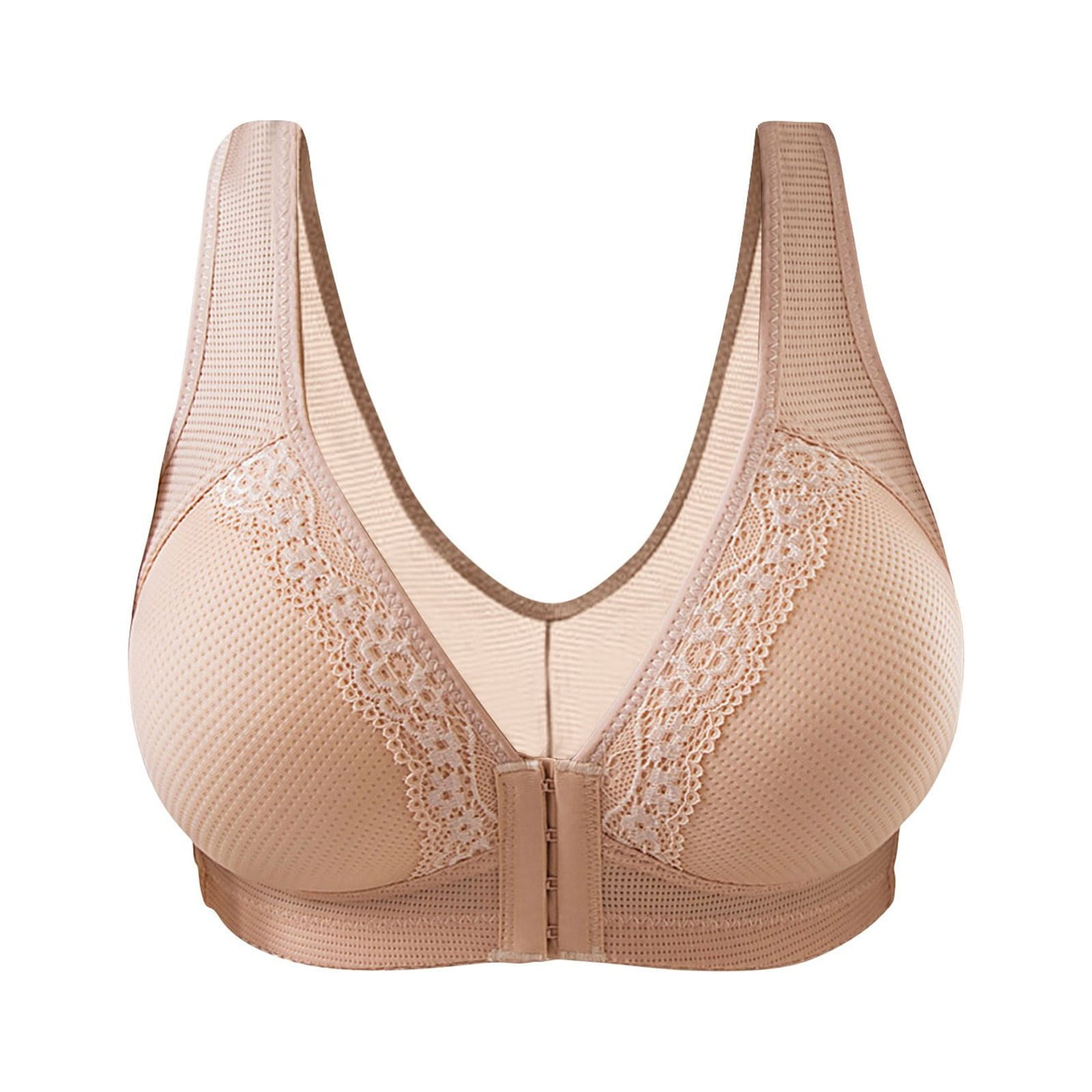 LISTHA Women Sports Bras High Support Large Bust Zipper Front Padded ...