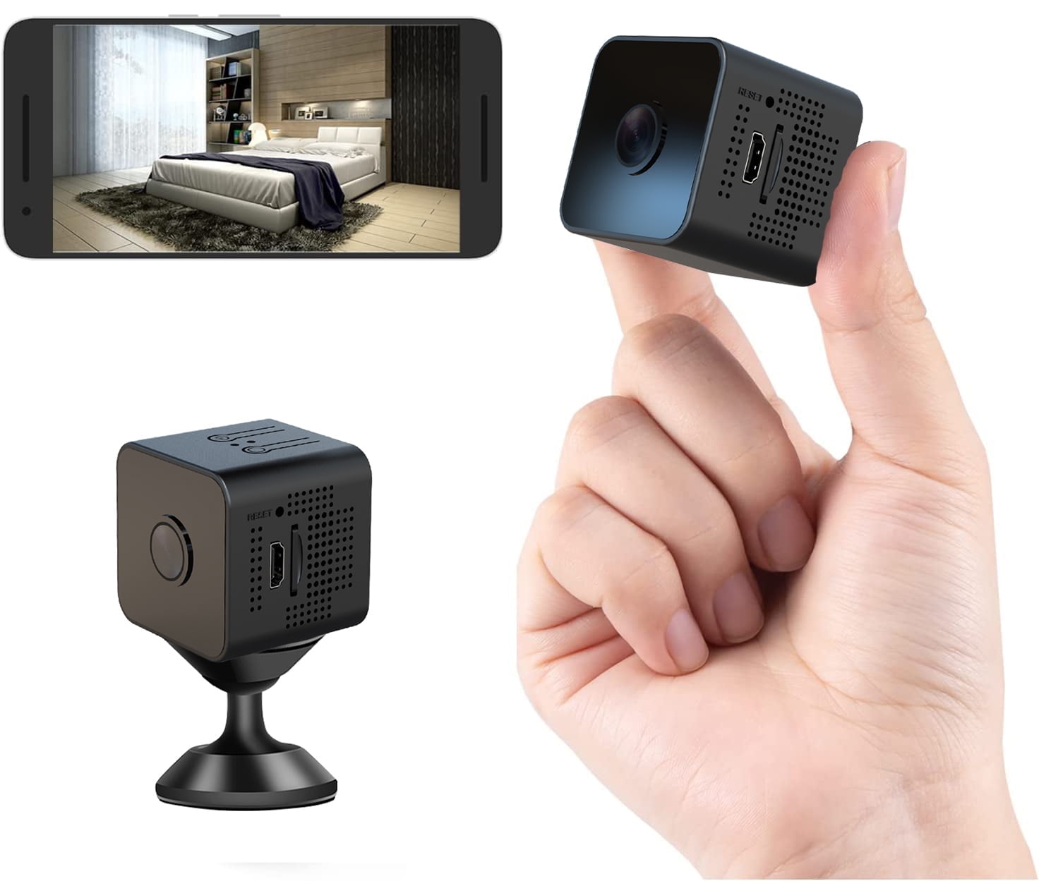LISUEYNE 4K HD Mini Spy Cam, WiFi Home Security, Motion Detection ...
