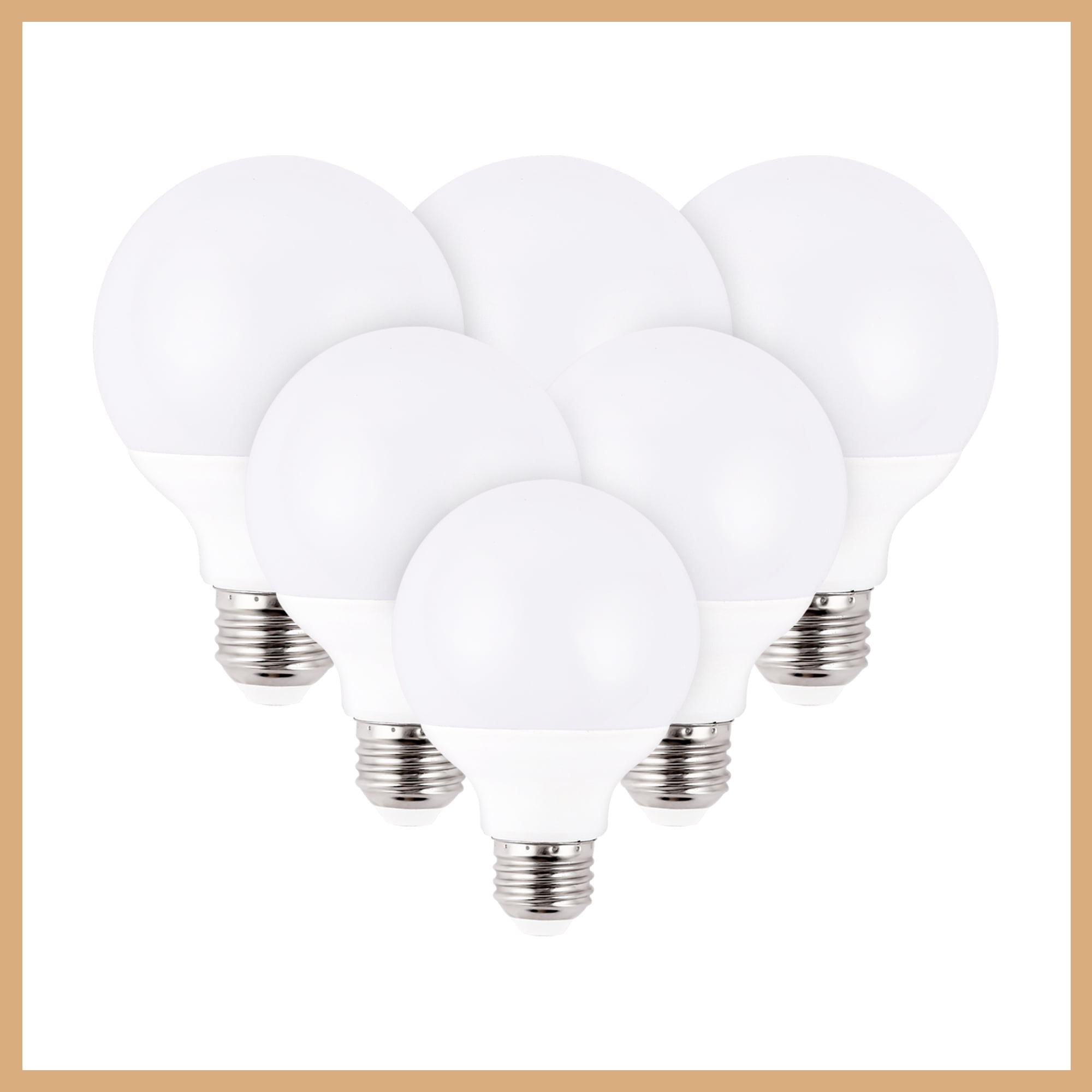 LISUNAR 3 Color LED Light Bulb,5000k G80/G25 Globe Light Bulbs,Energy ...