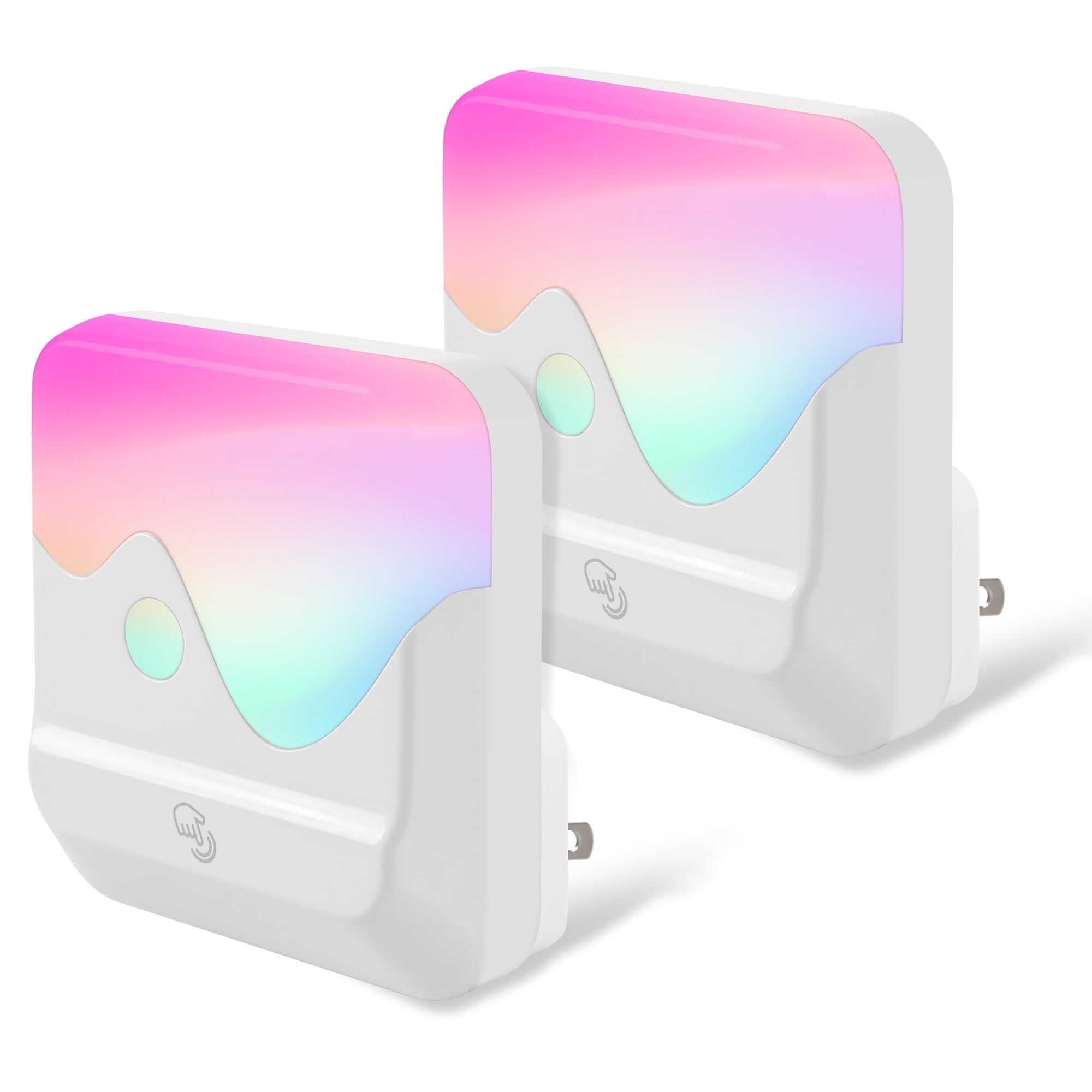 LISUNAR LED&RGB Night Light,Dimmable Night Lights Plug into Wall,8 ...