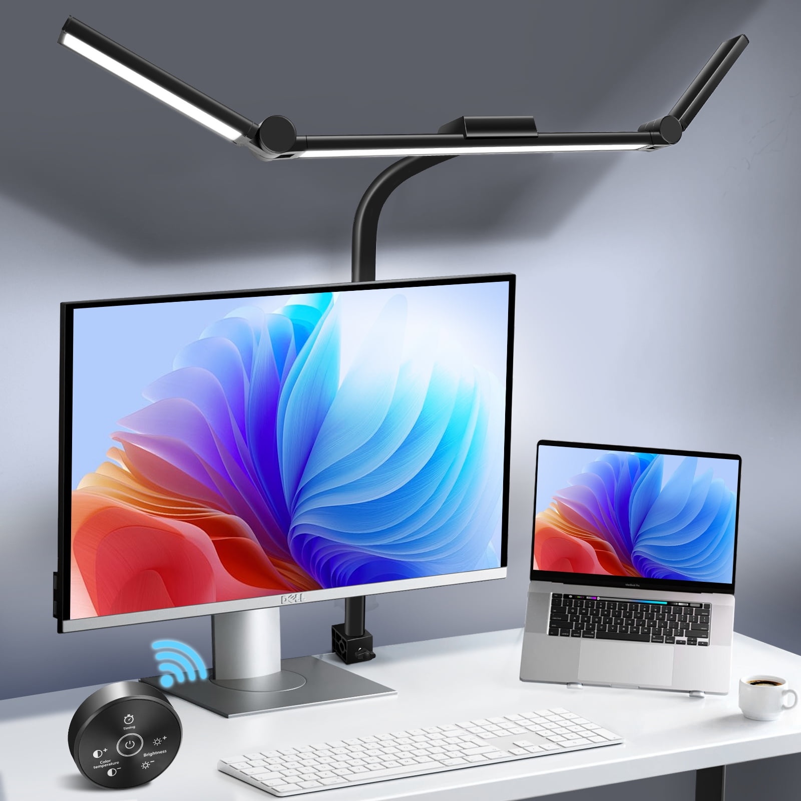 LISUNAR Led Desk Lamp with Clamp,Black Eye Caring Architect Desk Lamp ...