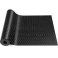LITA Black Garage Floor Mat, 7 x 12 ft Diamond-Plate PVC Garage ...