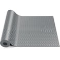 LITA Gray Garage Floor Mat, 2 x 38 ft Diamond-Plate PVC Garage Flooring ...