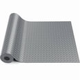 LITA Gray Garage Floor Mat, 5 x 10 ft Diamond-Plate PVC Garage Flooring ...