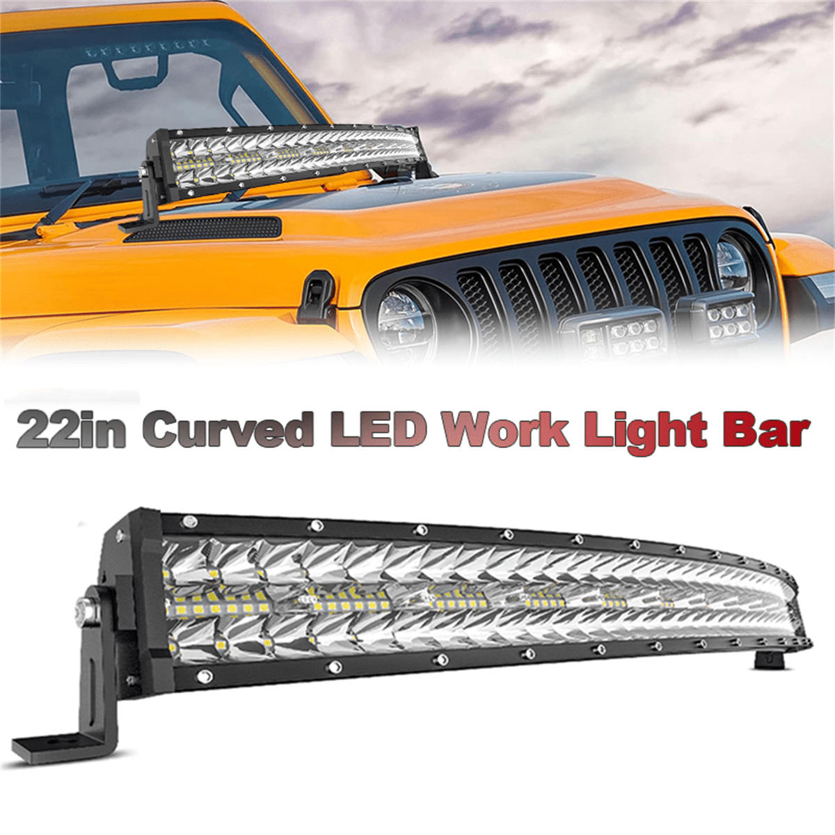 LITAMPO HF445 22in LED Super Bright Waterproof Light Bar fits Truck ...