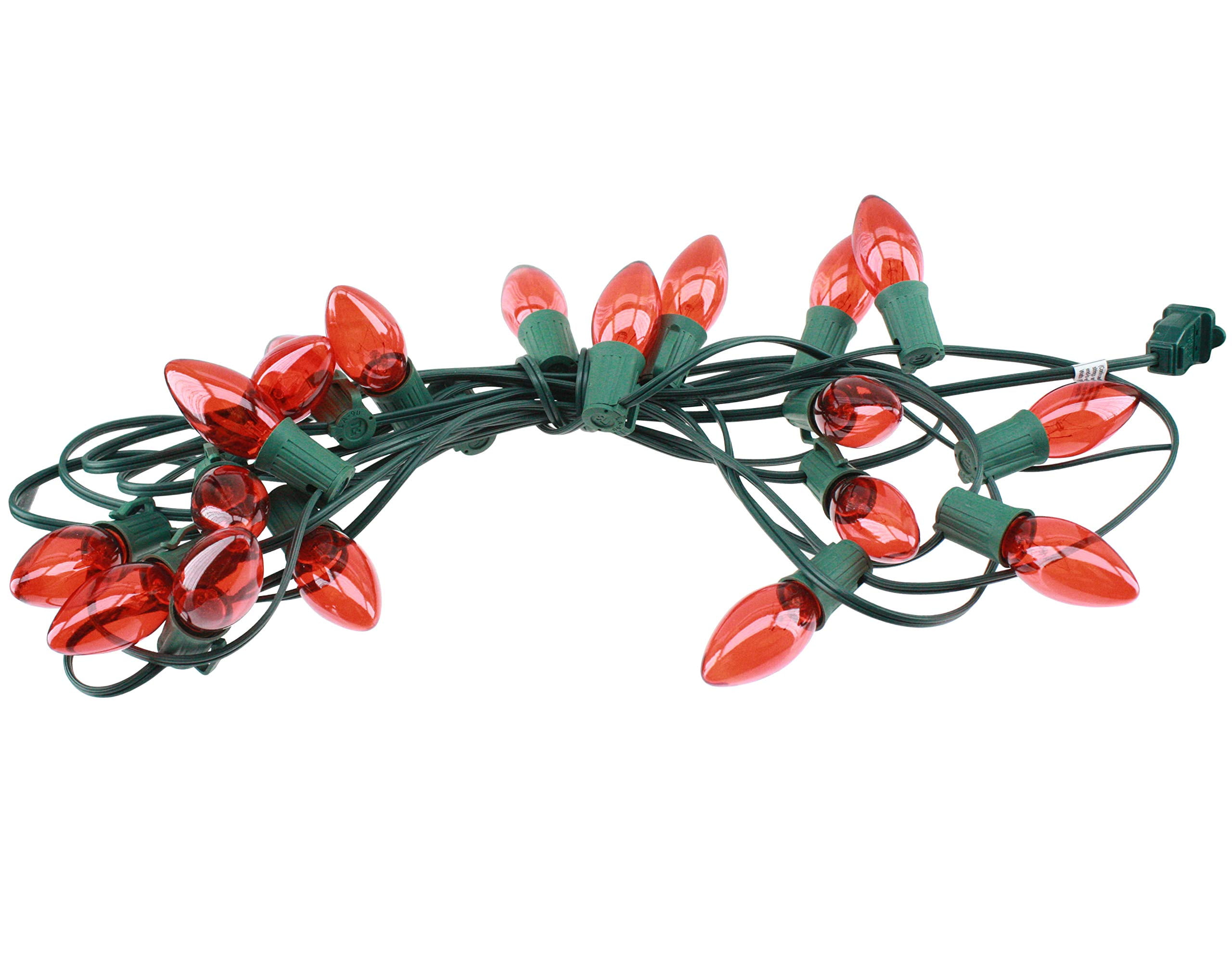 LITE-WAY Holiday Indoor/Outdoor String Lights, 25’ Pro-Series ...