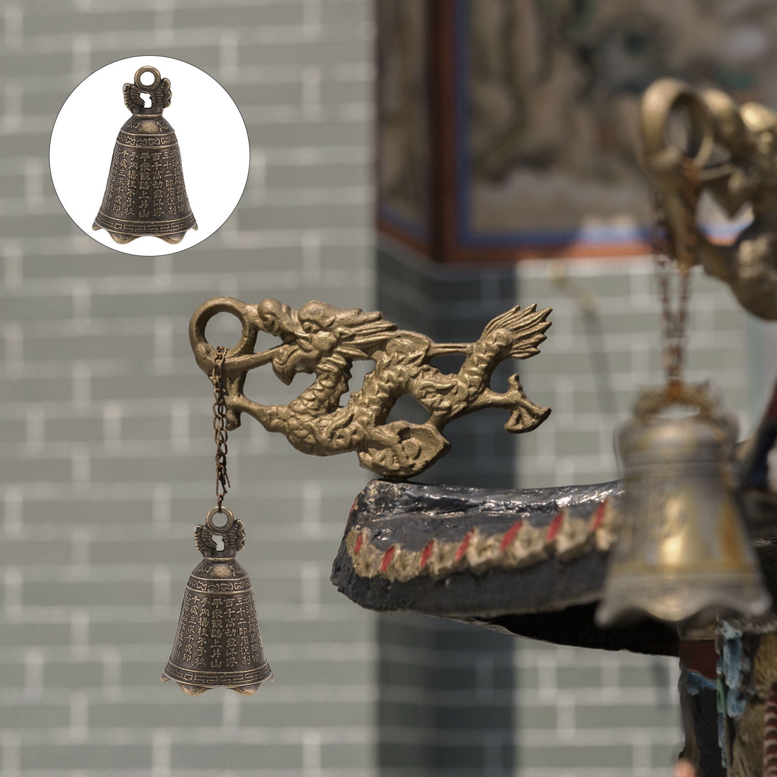 LITINKIMI 10Pcs Dark Brown Bells for Decoration in Traditional Shape ...