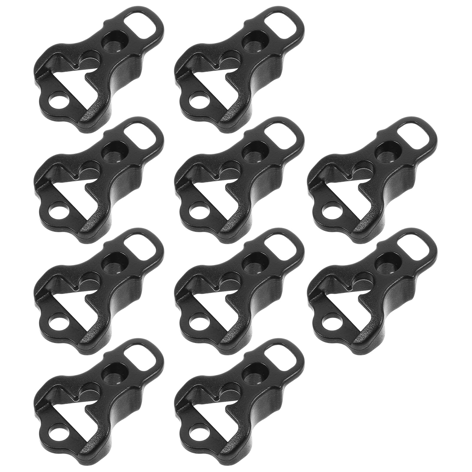 LITINKIMI 10Pcs Plastic Tent Rope Fasteners Black Compact Design for ...