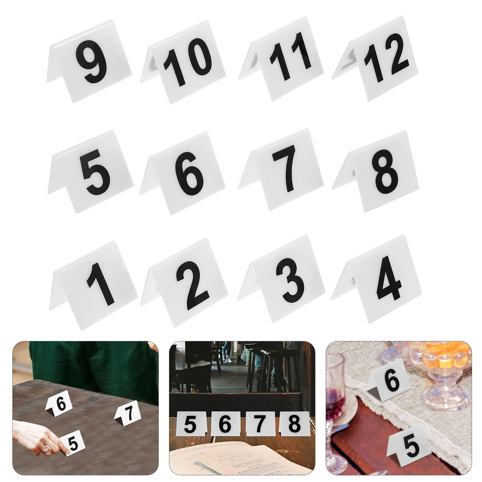 LITINKIMI 12pcs Acrylic Vshaped Number Markers as Crime Scene Evidence ...