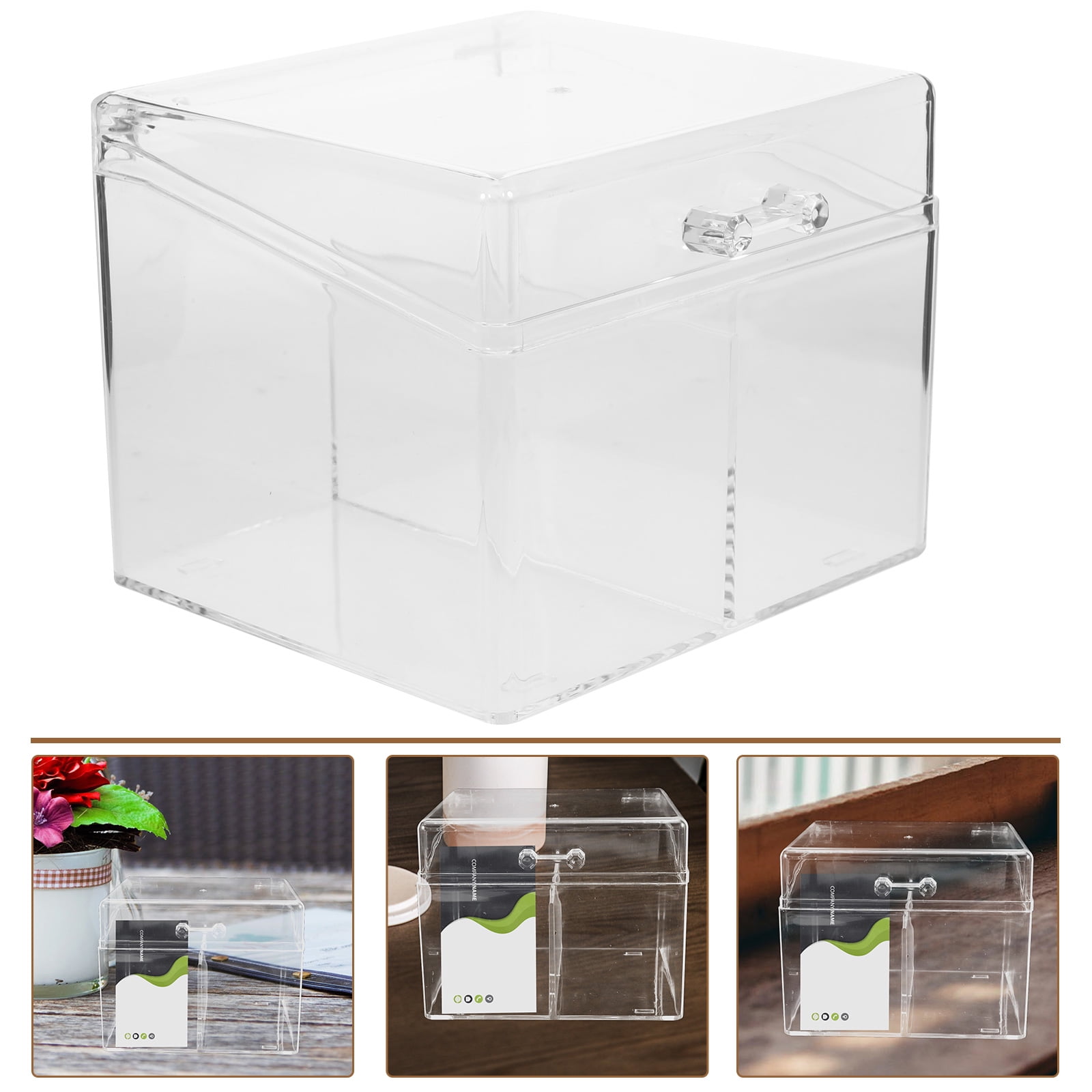 LITINKIMI 1Pack Clear Card Case for Business Cards with Compact and ...