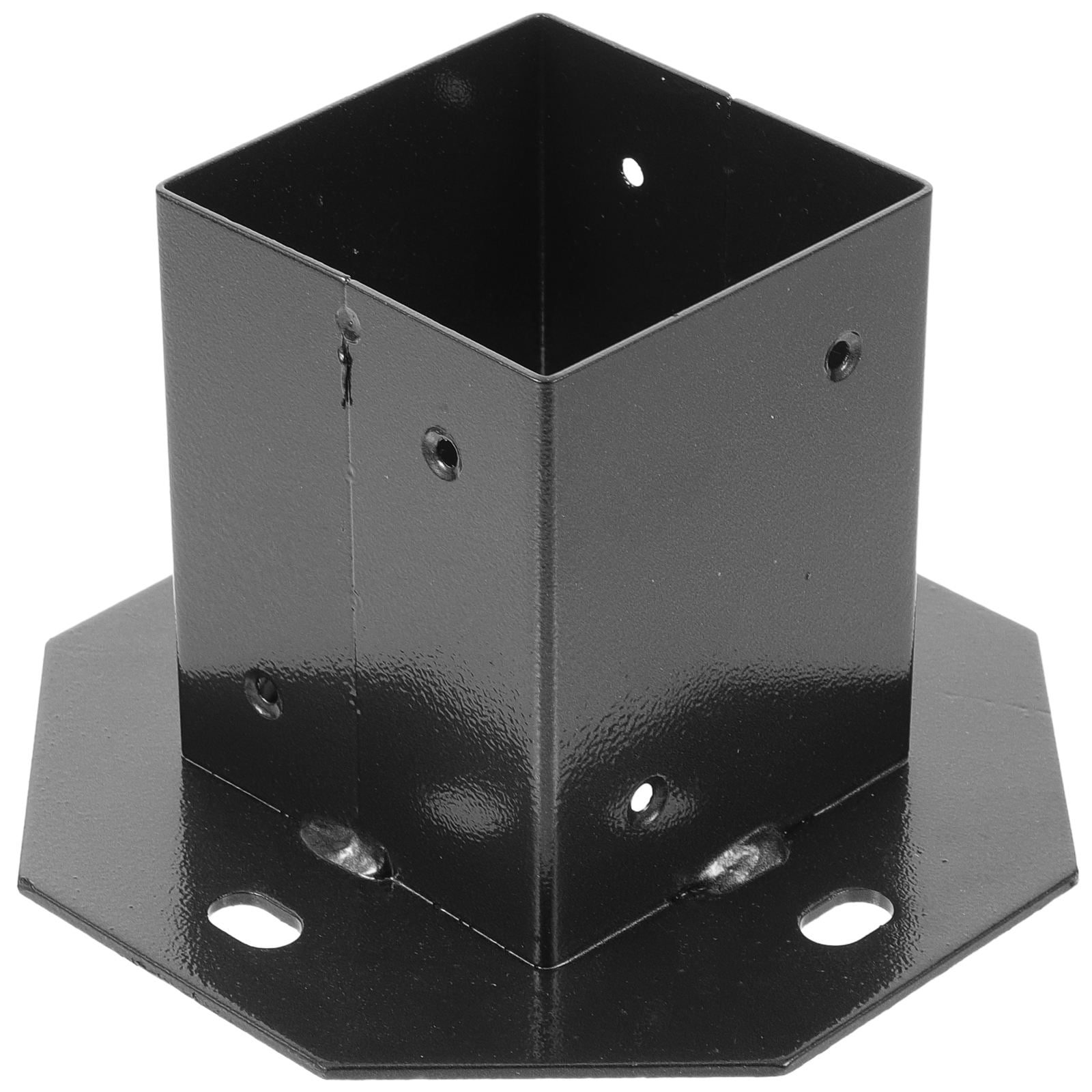 LITINKIMI 1Pack Metal Post Base For Mailbox Bracket Base Indoor And ...