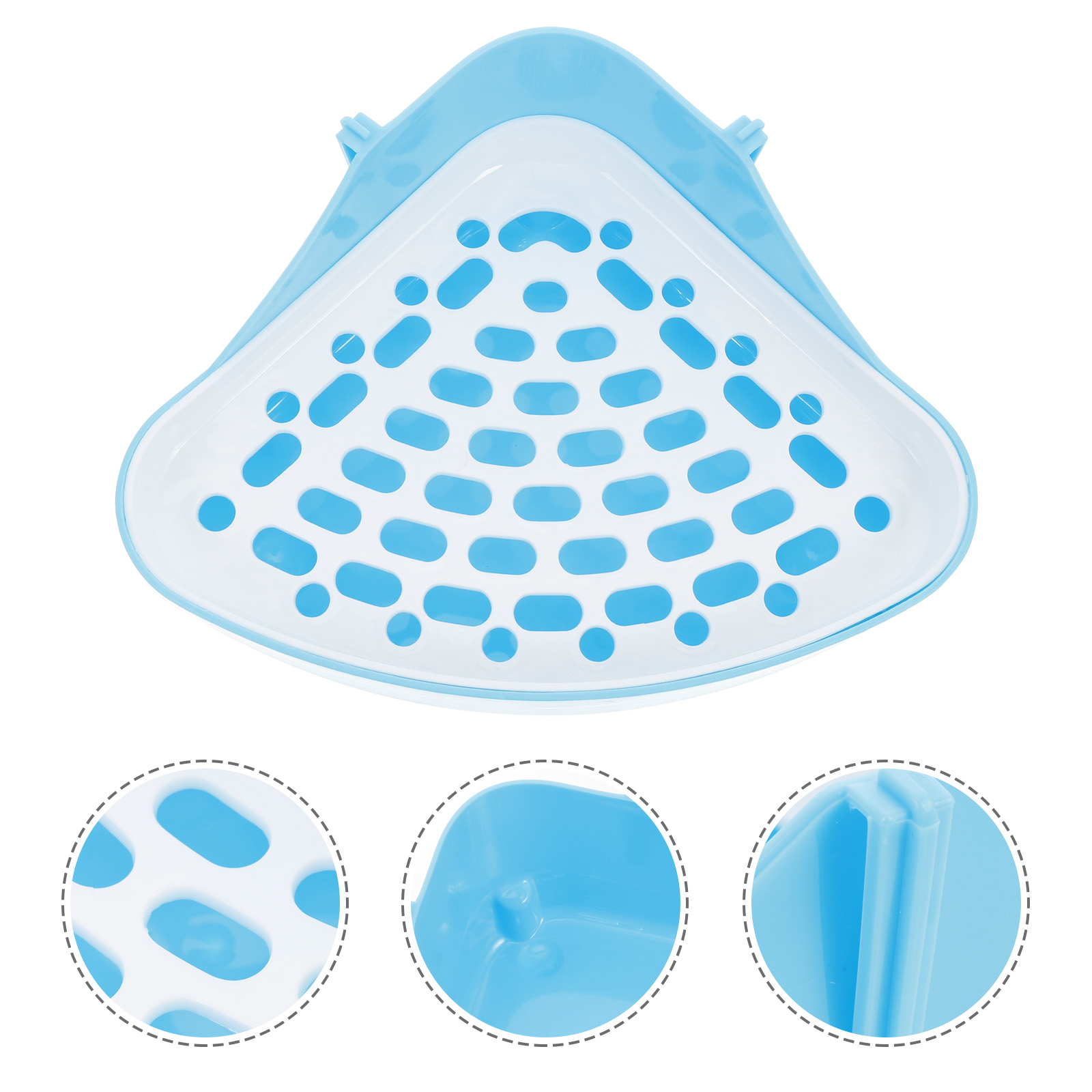 LITINKIMI 1Pack Pet Toilet Tray Box for Small Pets Blue Triangular ...