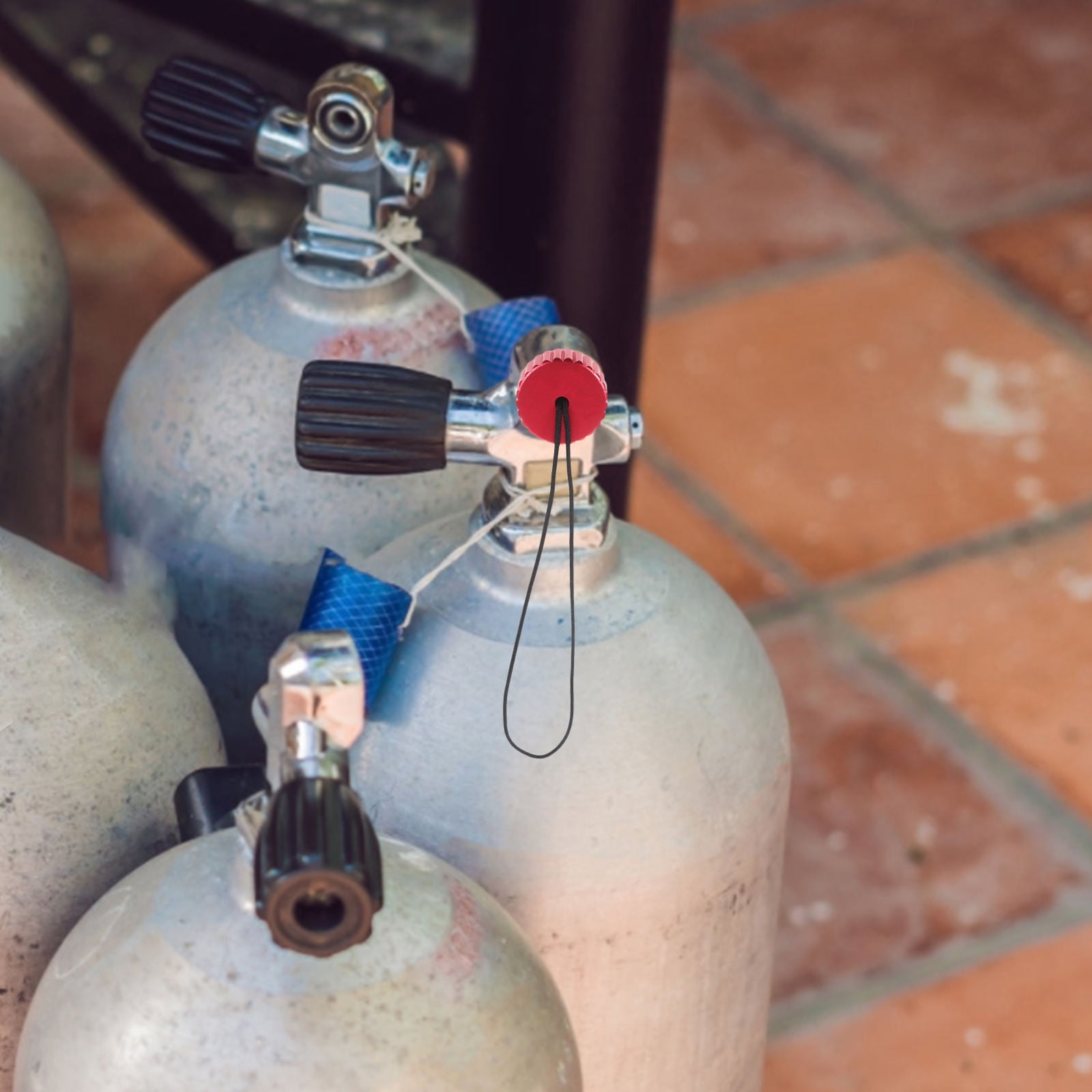 LITINKIMI 1Set Diving Tank Valve Mini Cap in 6061 Aviation Aluminum for ...