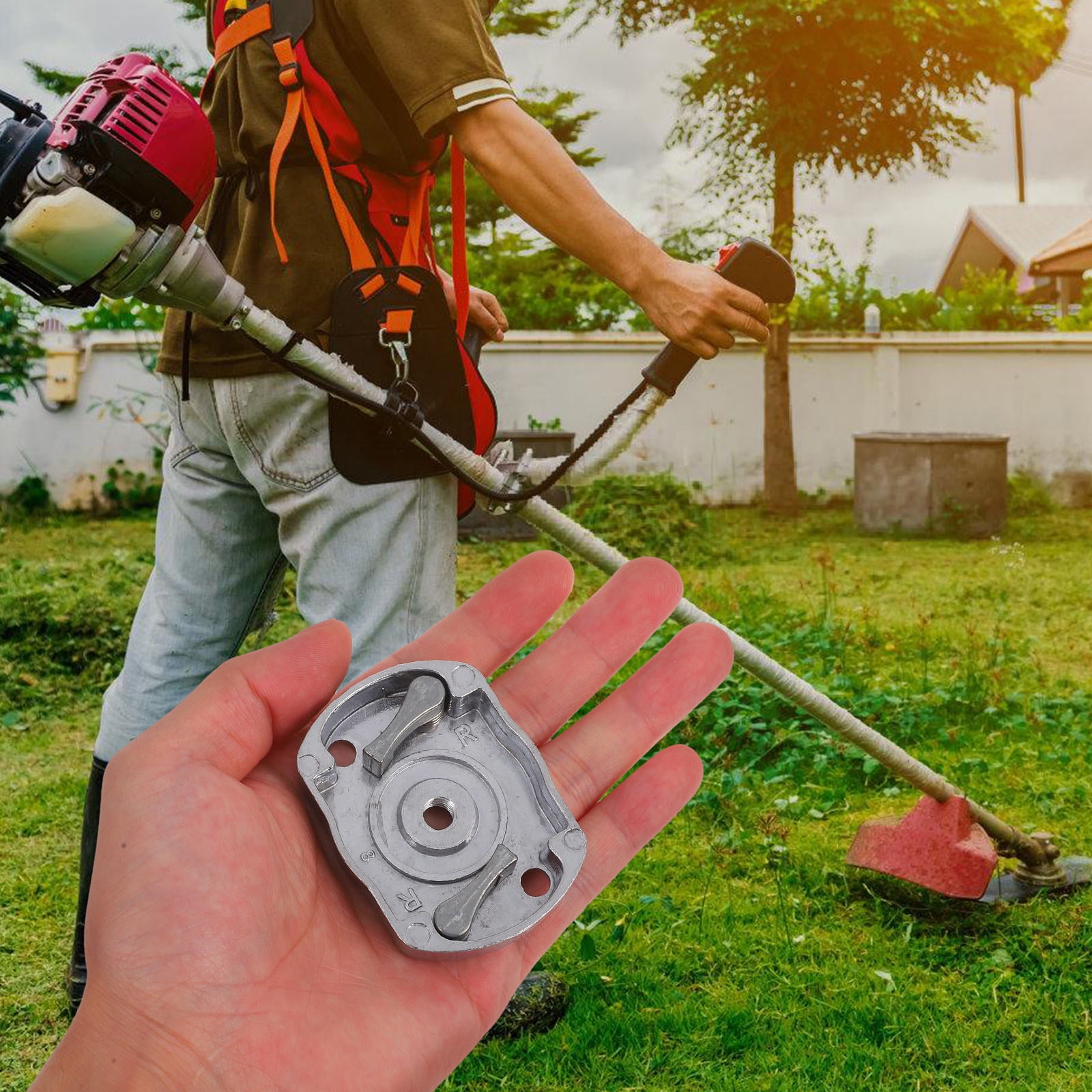 LITINKIMI 2Pcs Silver Recoil Starter Claw Gear for Lawn Mower Easy ...