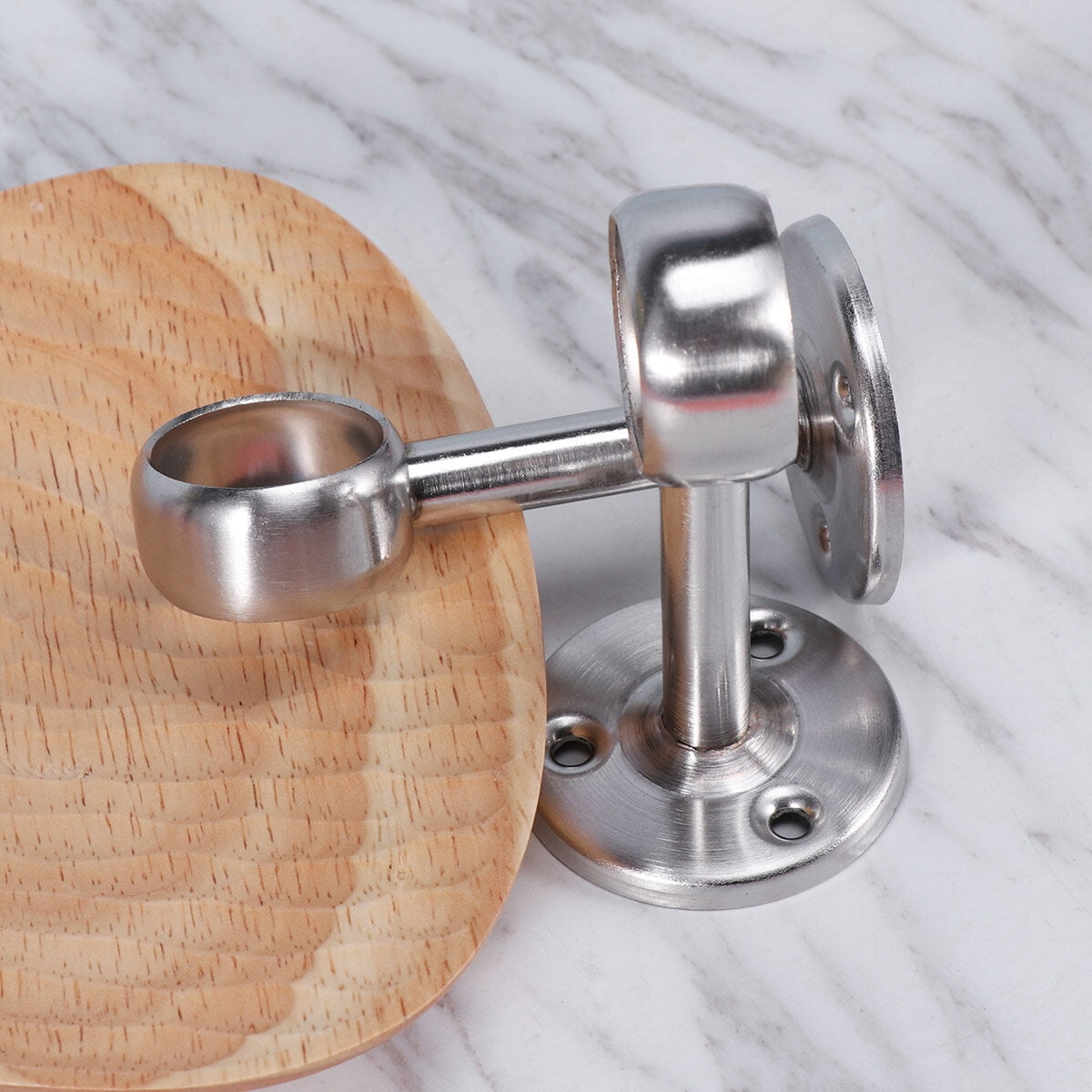 LITINKIMI 2Pack Curtain Pole Brackets Heavy Duty Closet Pole Sockets ...