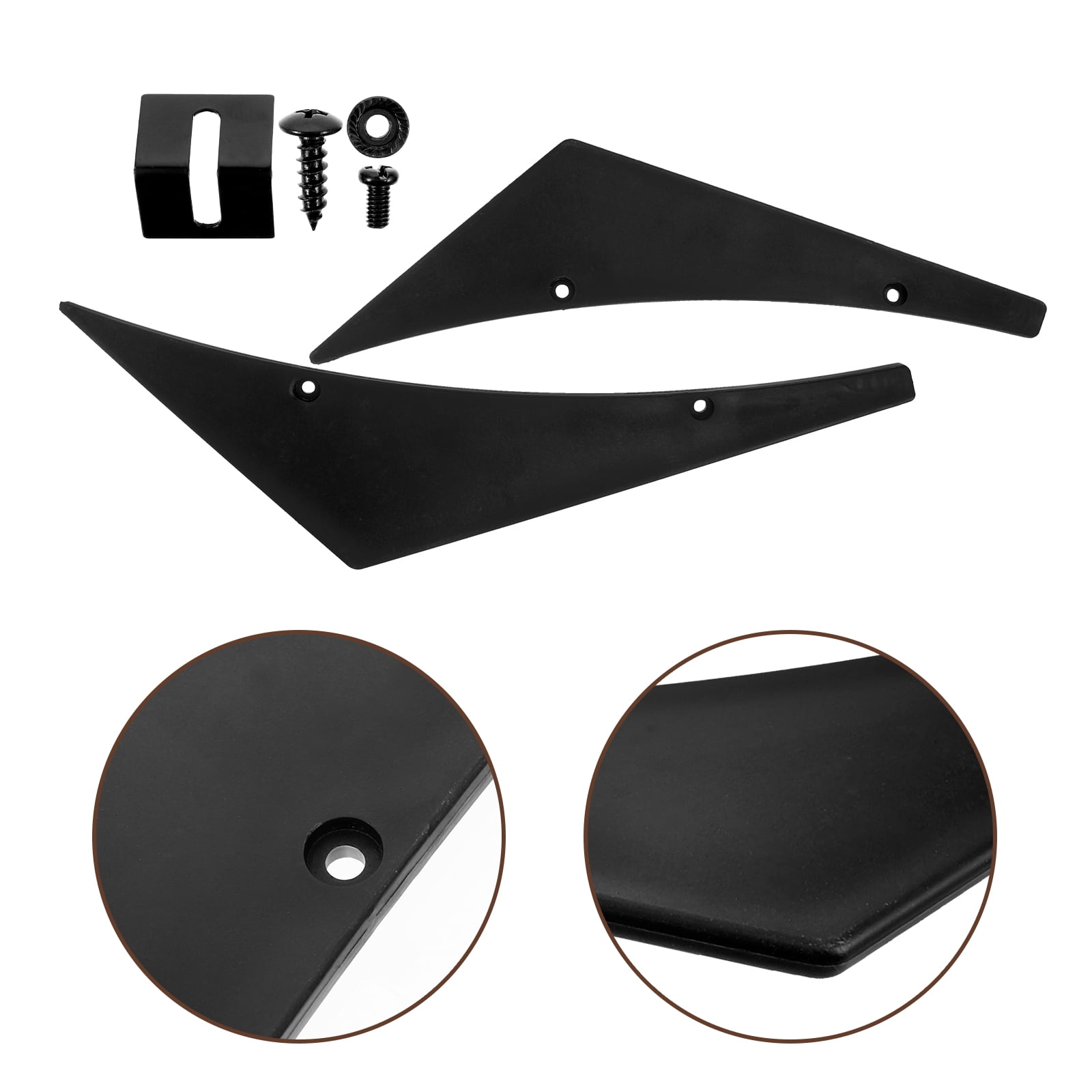 LITINKIMI 2Pairs Streamlined Plastic Car Spoiler Strips for Exterior ...