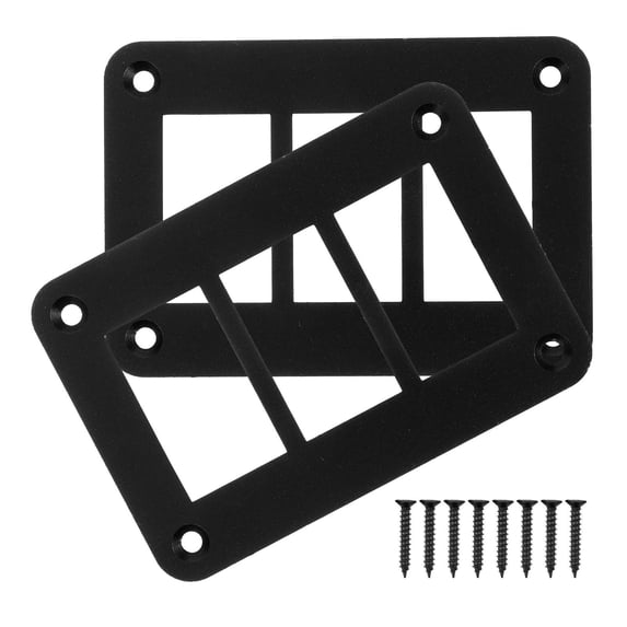 LITINKIMI 2Pcs Sleek Exterior Black Rocker Switch Panel Housing for ...