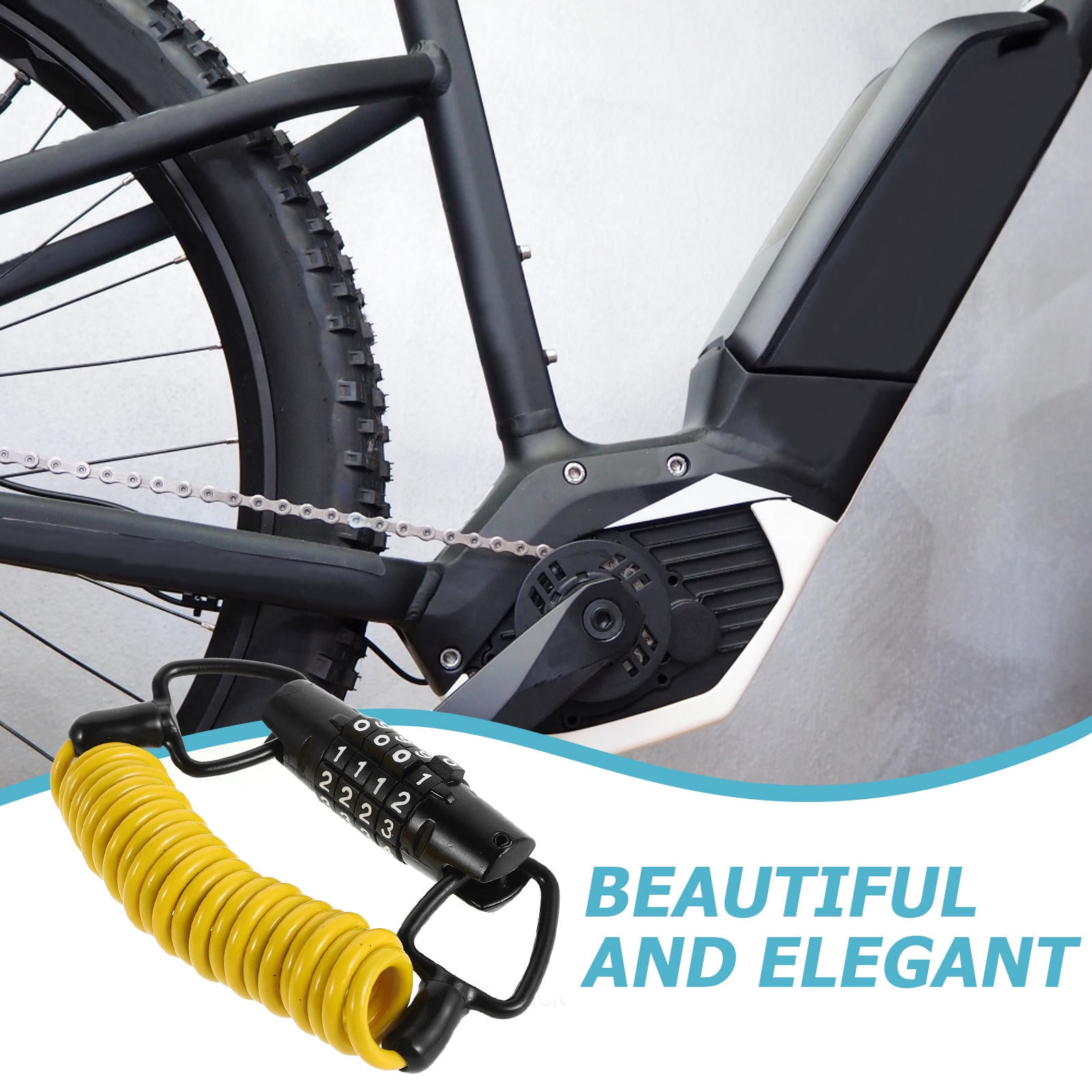 LITINKIMI 2Set Bicycle Lock Combination Cable for Outdoor Use and ...