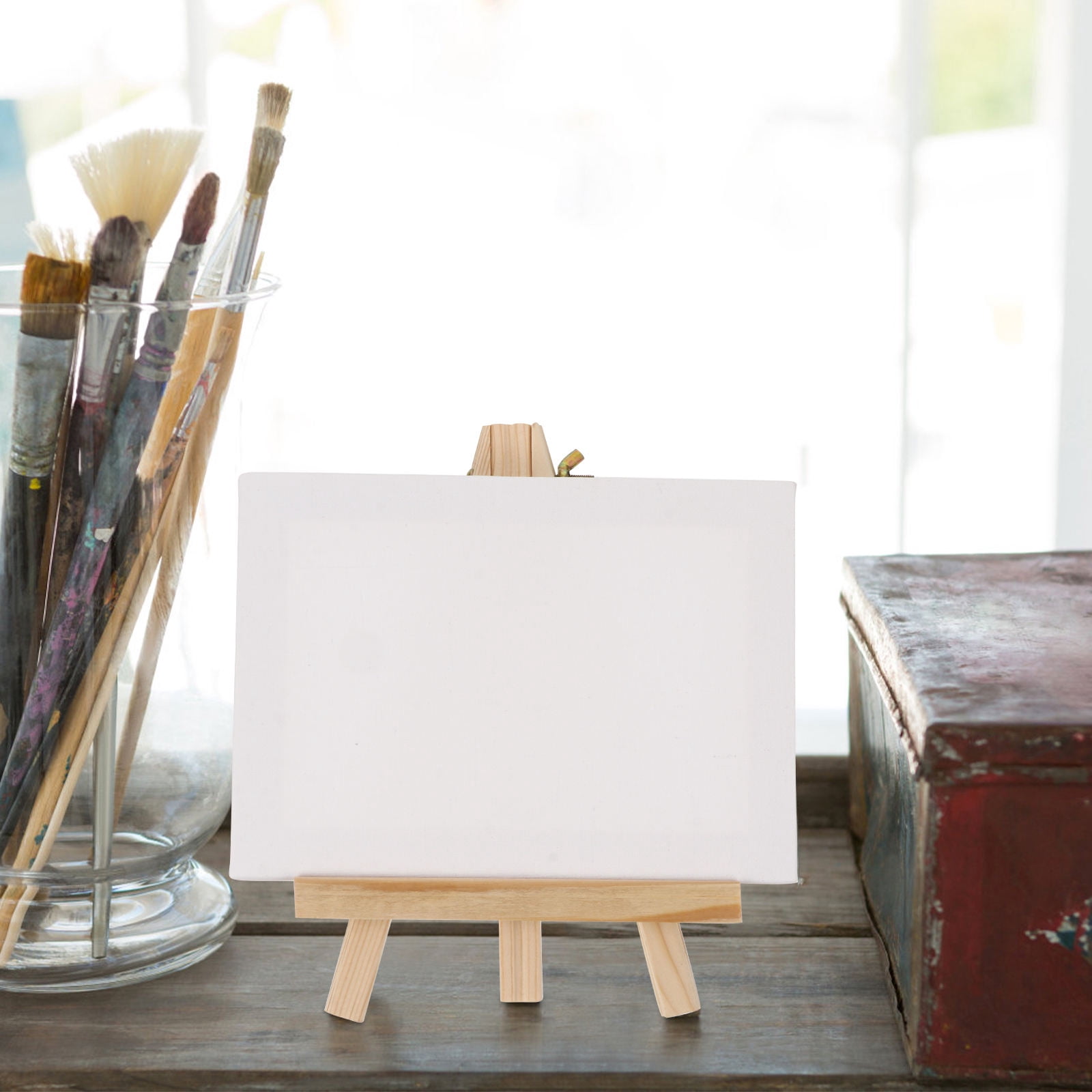 LITINKIMI 51Pack Wooden Display Holder Canvas Stand for Art Classes ...