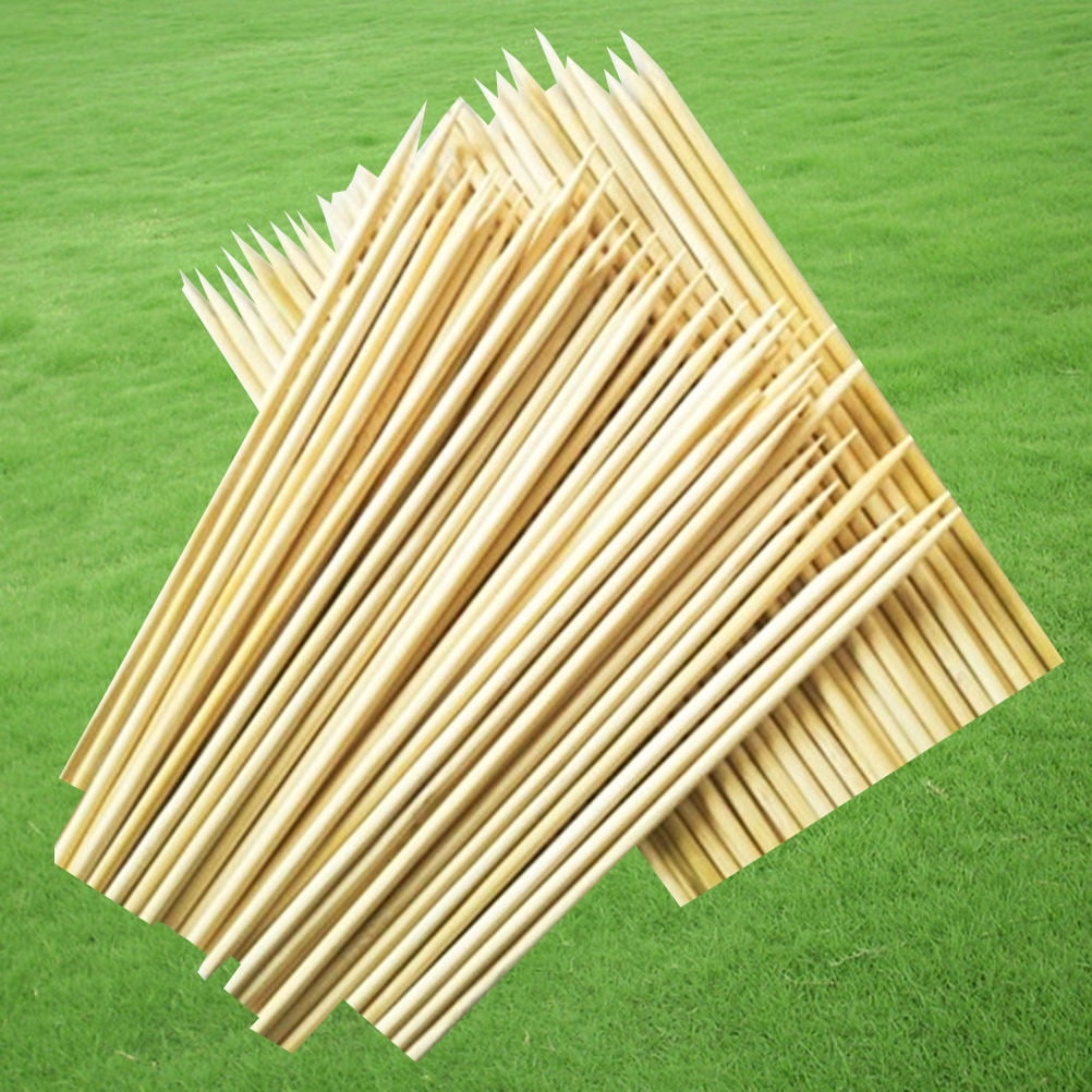 LITINKIMI Bamboo Paddle Pick Skewers 200Pack for Buffets Khaki 11.8in ...