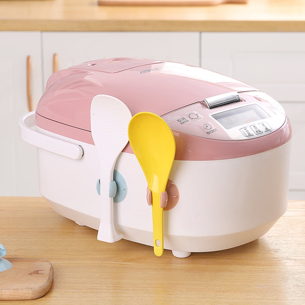 LITINKIMI Rice Spoon Suction Holder Blue PVC Silicone for Kitchen Rice ...