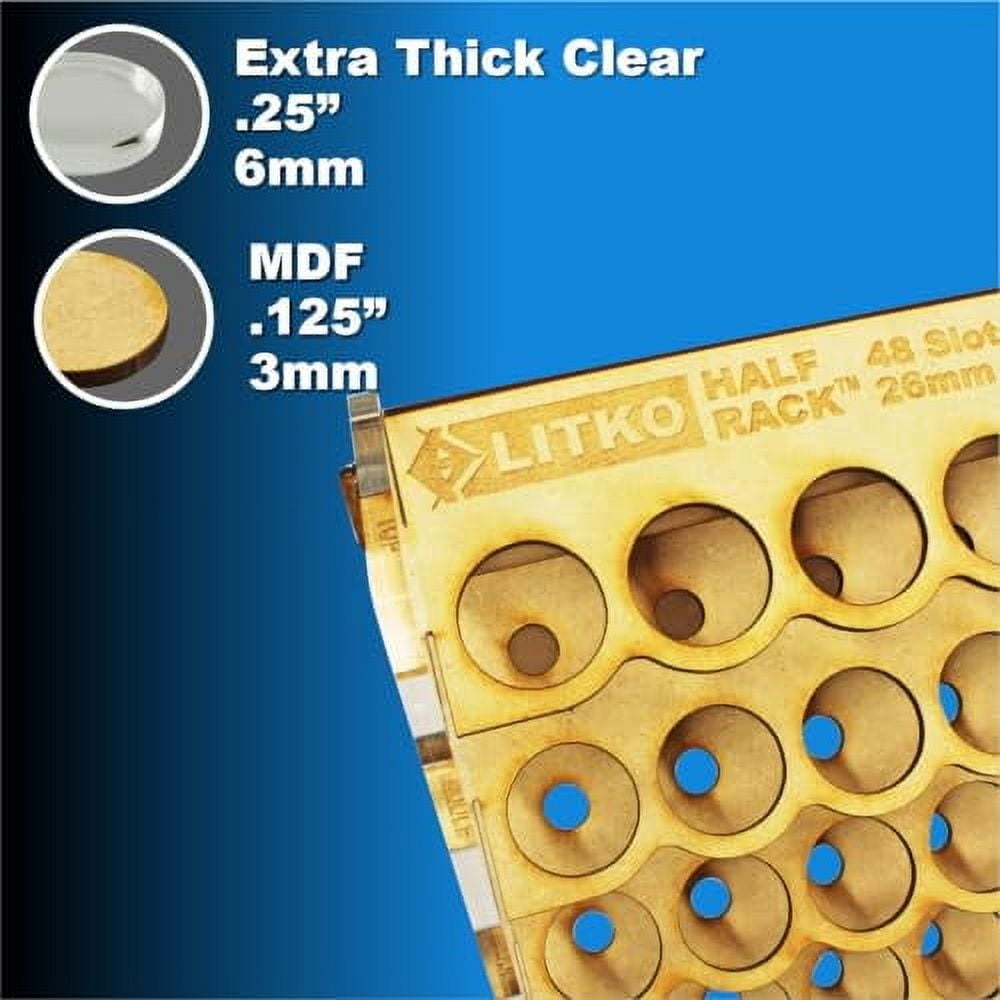 LITKO Paint Organizer Storage Rack | Miniature Model Hobby Paint Holder ...