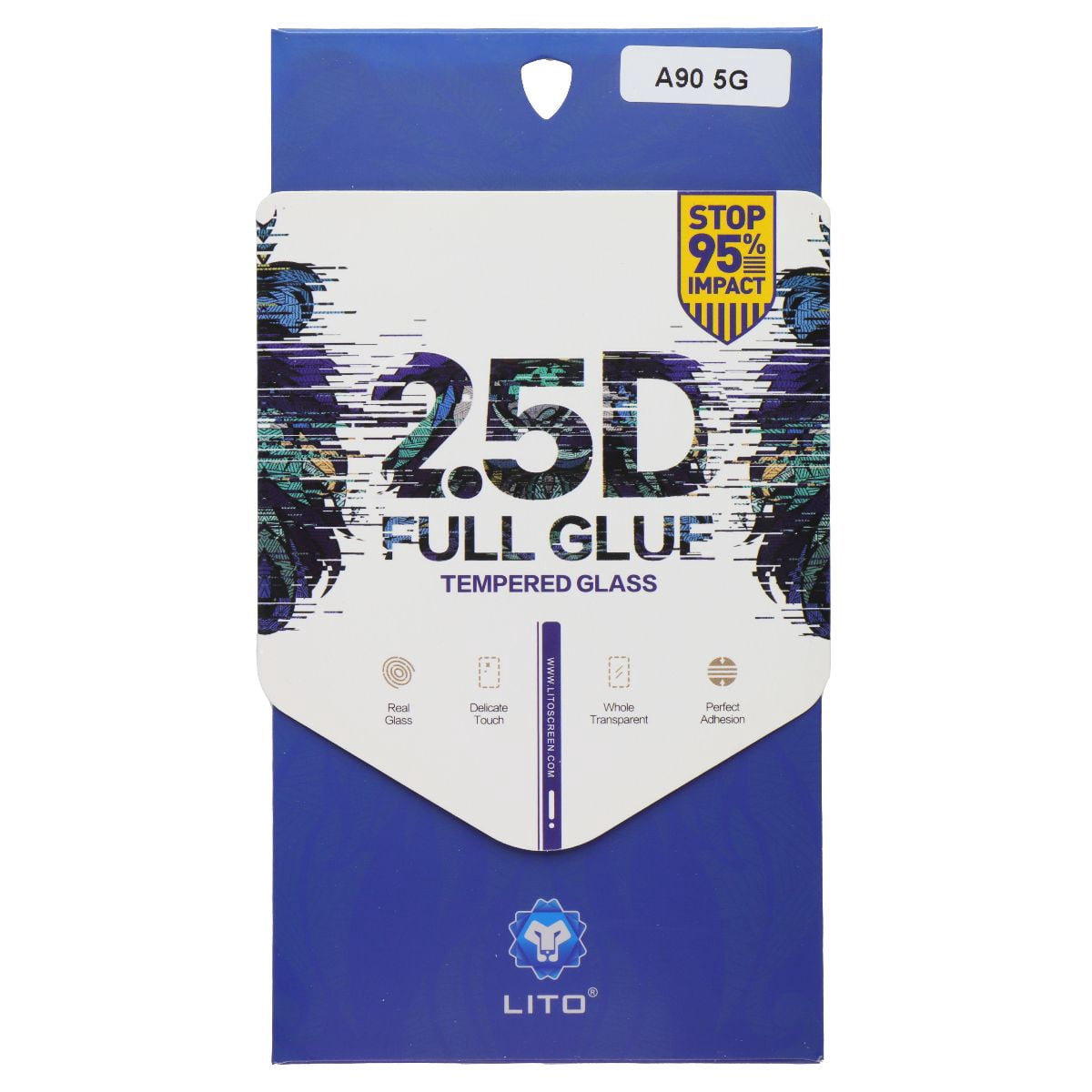 LITO 2.5D Full Glue Tempered Glass Screen Protector for Samsung Galaxy ...