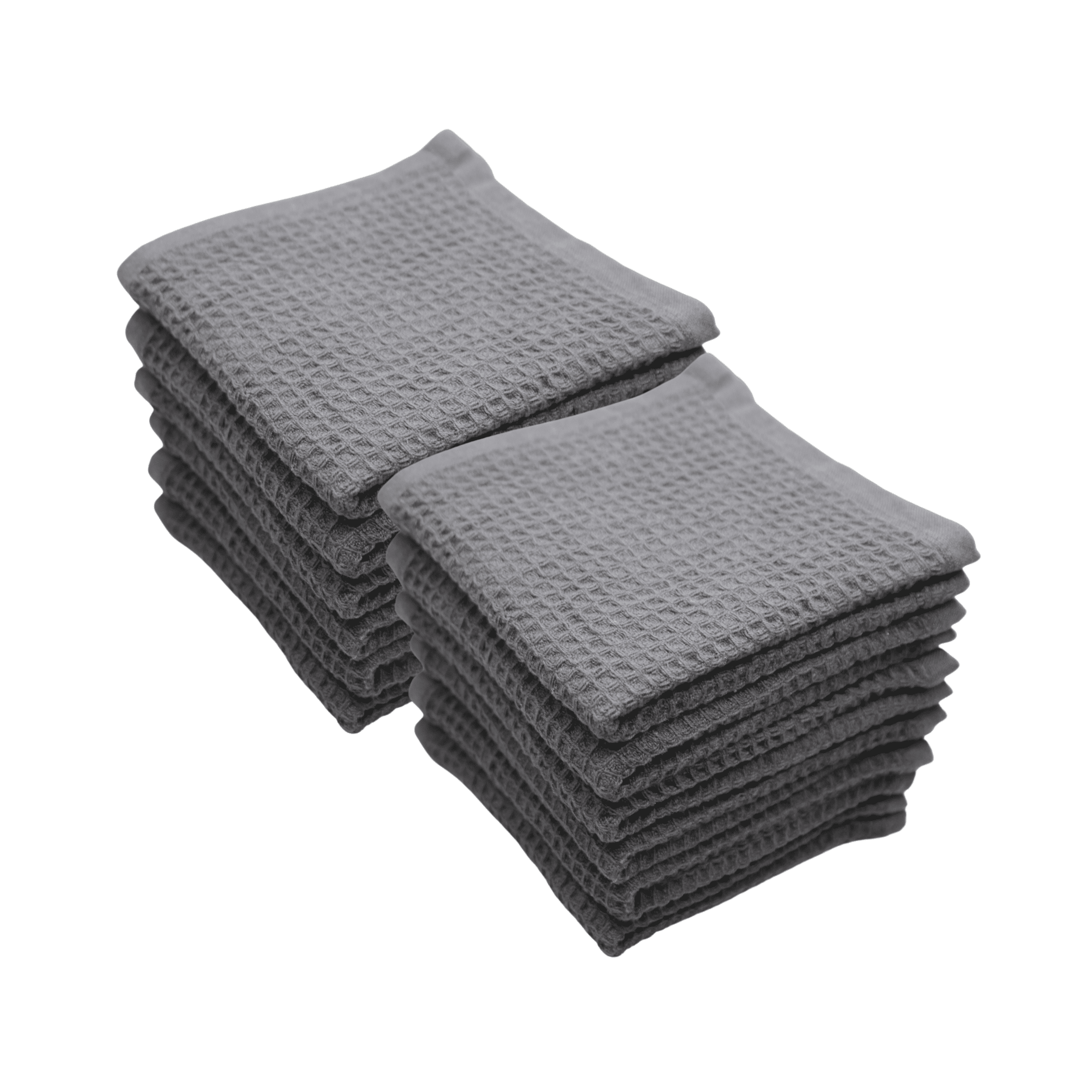 LITO LINEN AND TOWEL 100% Cotton Fine Waffle Weave Washcloths ,Ultra ...