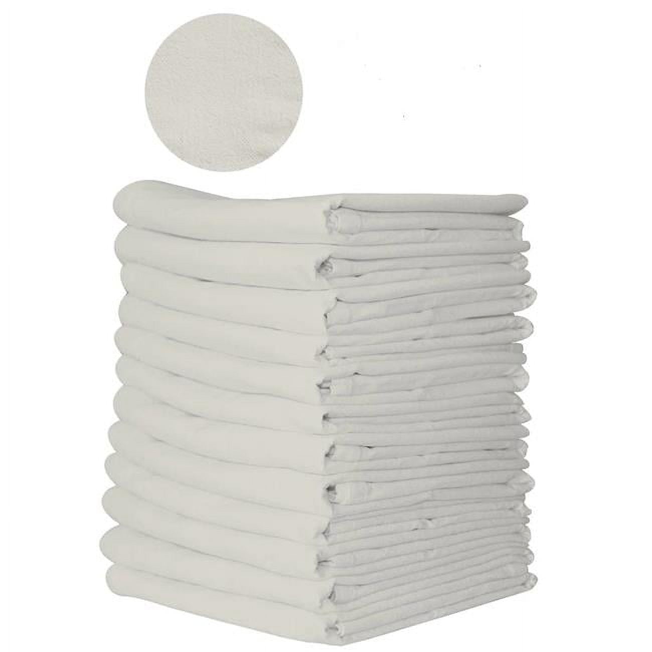 LITO Linen & Towel 28 x 28 in. Organic Flour Sack Towels Off-White ...