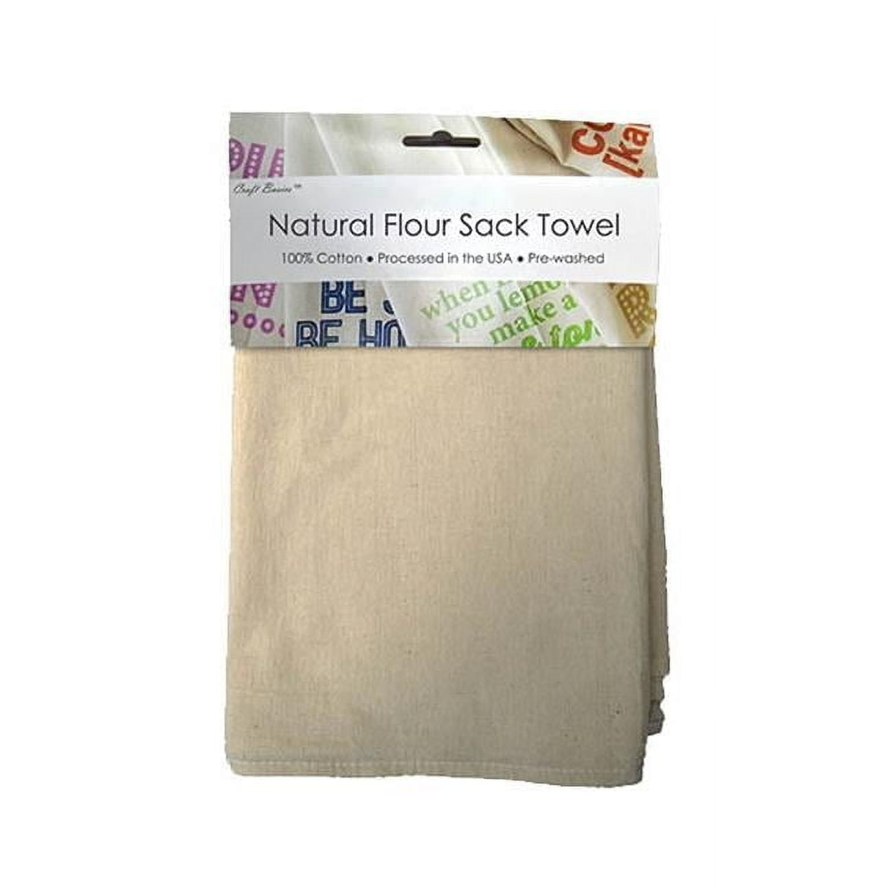 LITO Linen & Towel LSFL059 28 x 28 in. Flour Sack Towels Natural - Pack ...