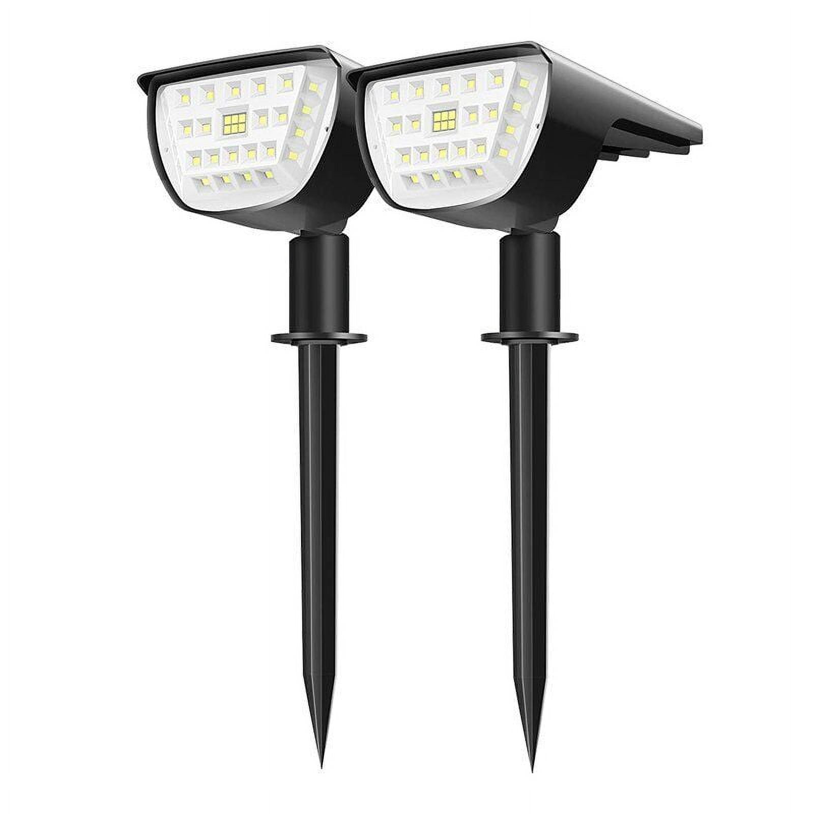 LITOM 32-LED Solar Spotlights Landscape Lights Outdoor Garden Pathway ...