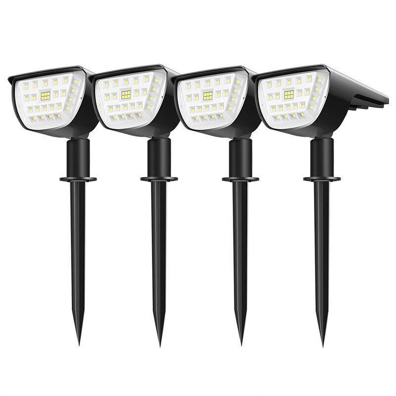 LITOM 4Pcs 32-LED Solar Spotlights Landscape Lights Outdoor Garden ...