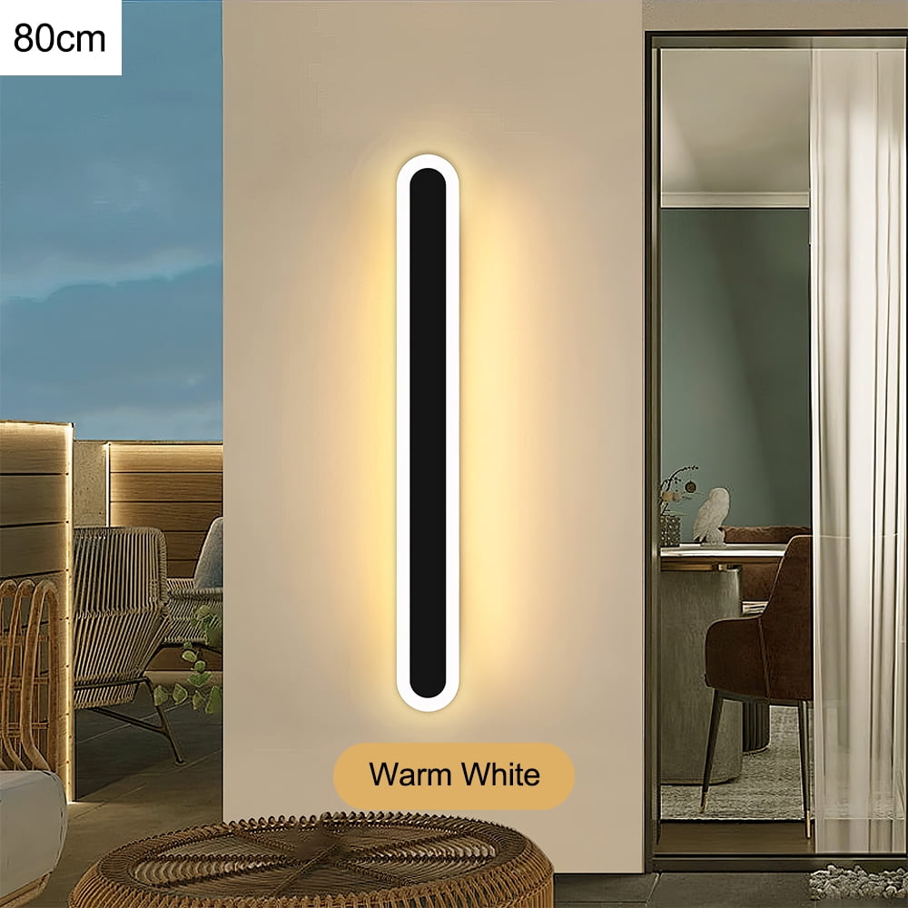 LITOM 80Cm Long LED Wall Light, Modern LED Wall Mount Light, Waterproof ...