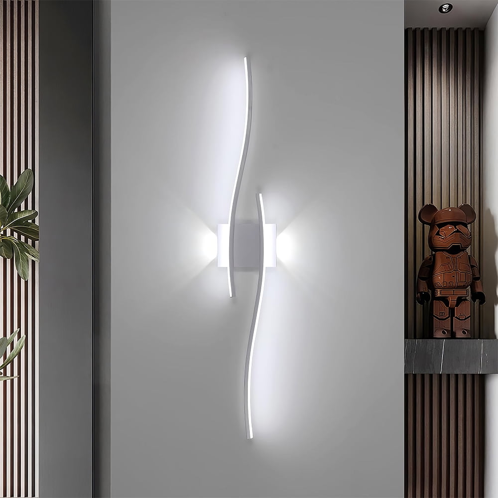 LITOM Modern LED Strip Wall Light - 3000K/4000K/6500K Tri-Color, Top ...