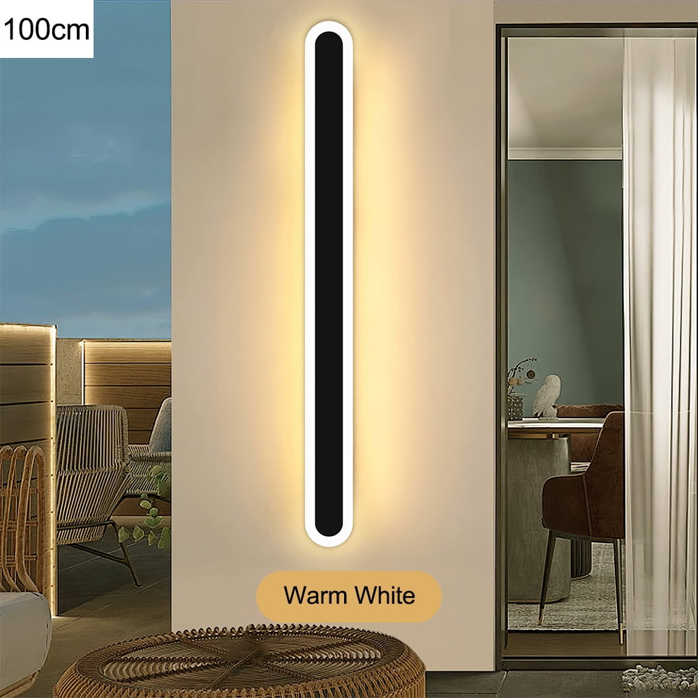 LITOM Modern LED Wall Light, Long Outdoor LED Wall Mount Light ...
