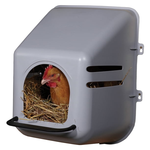 LITTLE GIANT PLASTIC WALL MOUNT NESTING BOX GRAY - Walmart Business ...