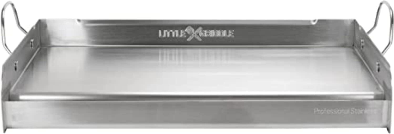 LITTLE GRIDDLE 100% Stainless Steel Griddle with Even Heat Cross ...