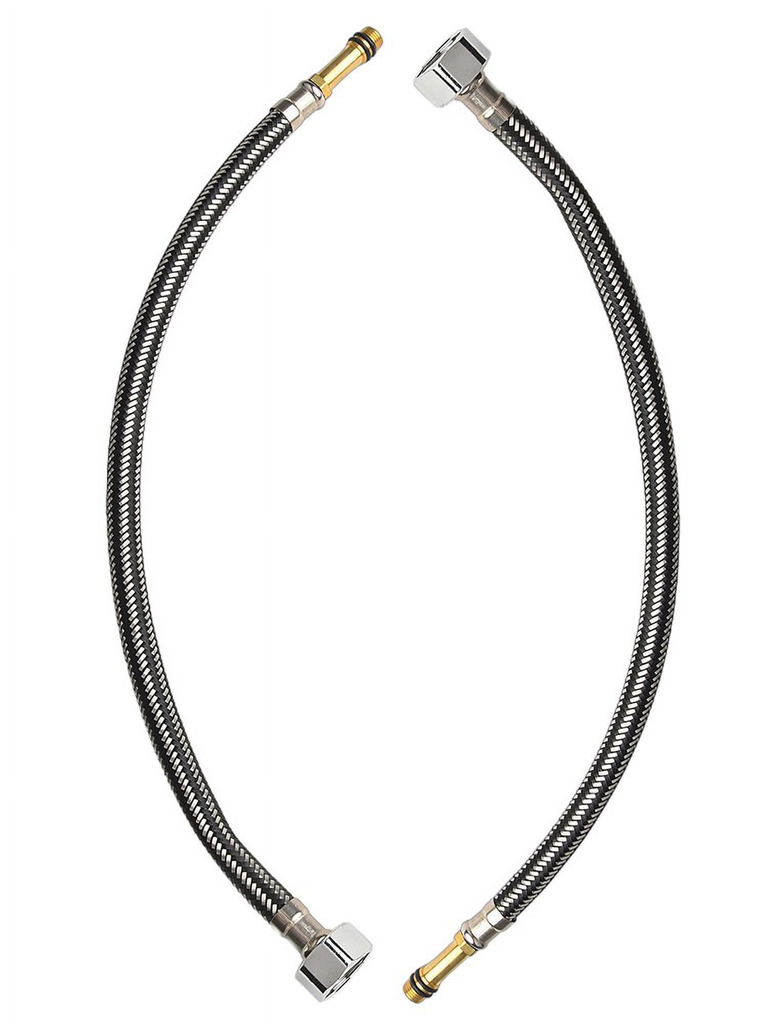 LITTLE HOME 2-Pack G1/2\" Flexible Braided Water Supply Lines 40cm ...