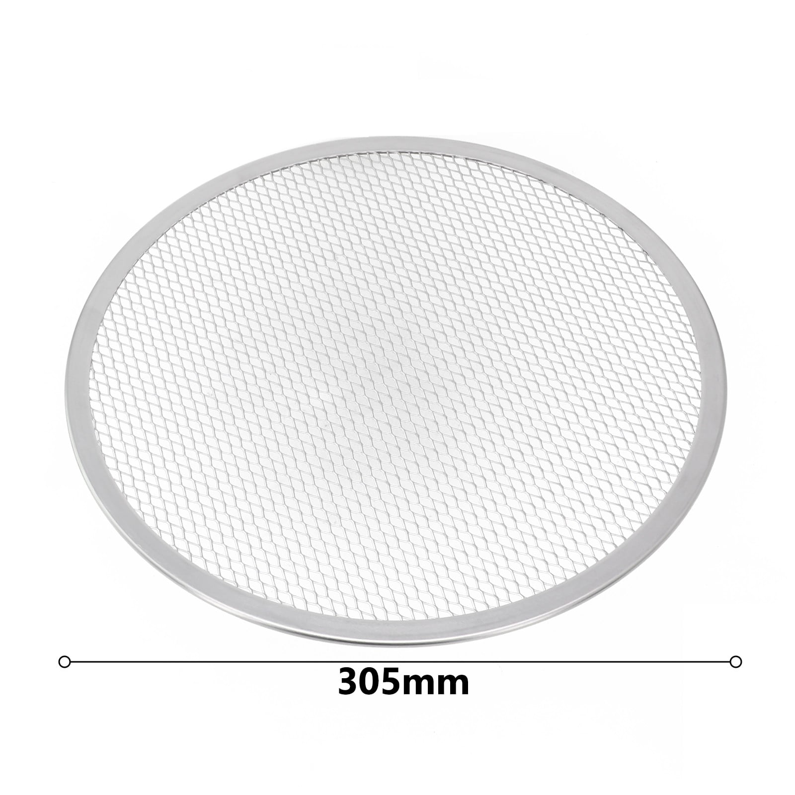 LITTLE HOME Aluminum Pizza Screen Mesh Baking Tray Non-Stick Pasta Net ...