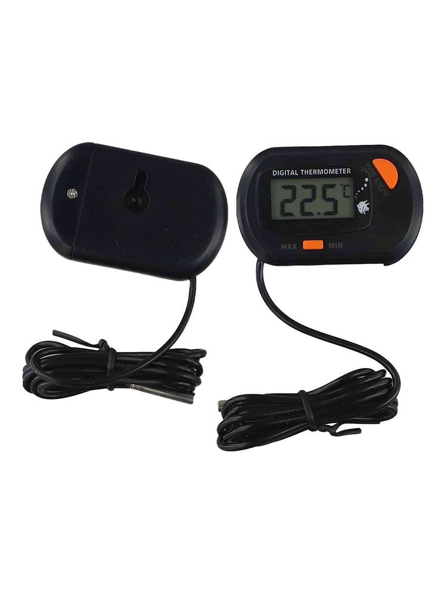 LITTLE HOME Digital Aquarium Thermometer 2 Pack with LCD Display, Fish ...