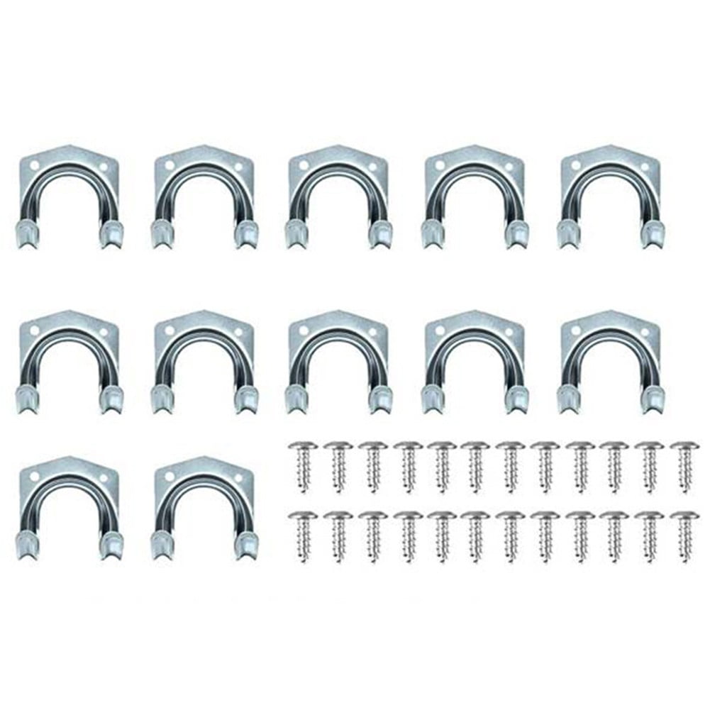 LITTLE HOME Heavy Duty Galvanized Steel Tool Hooks with Screws for ...