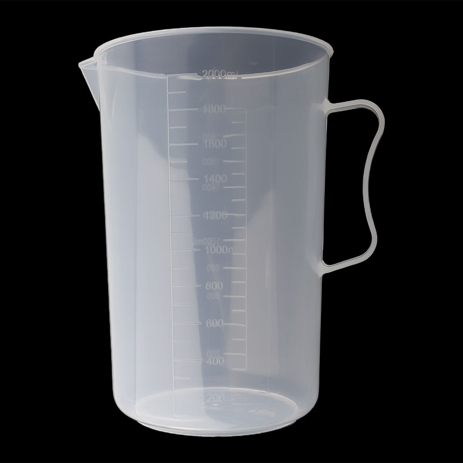 LITTLE HOME Plastic Measuring Jug Set 250ml-5L Transparent Beakers Heat ...
