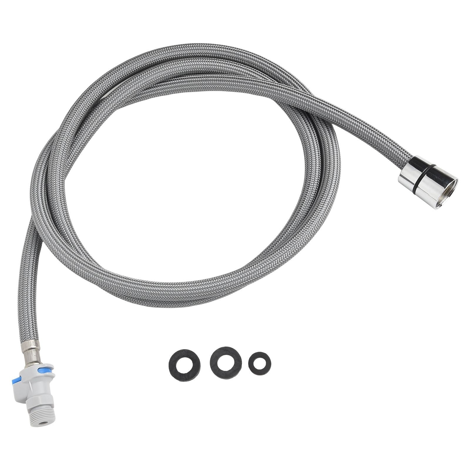 LITTLE HOME Pull Out and Down Kitchen Faucet Hose Attachment 1.5m Grey ...